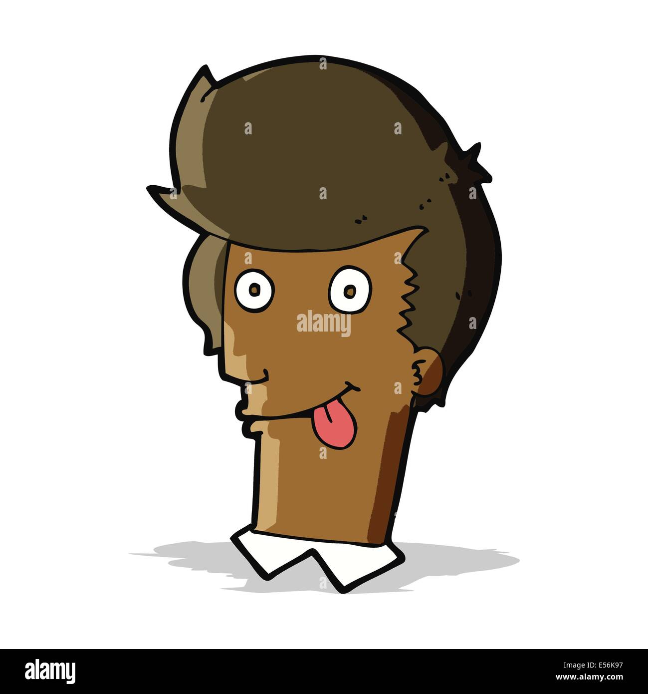 Cute funny tongue hanging Stock Vector Images - Alamy