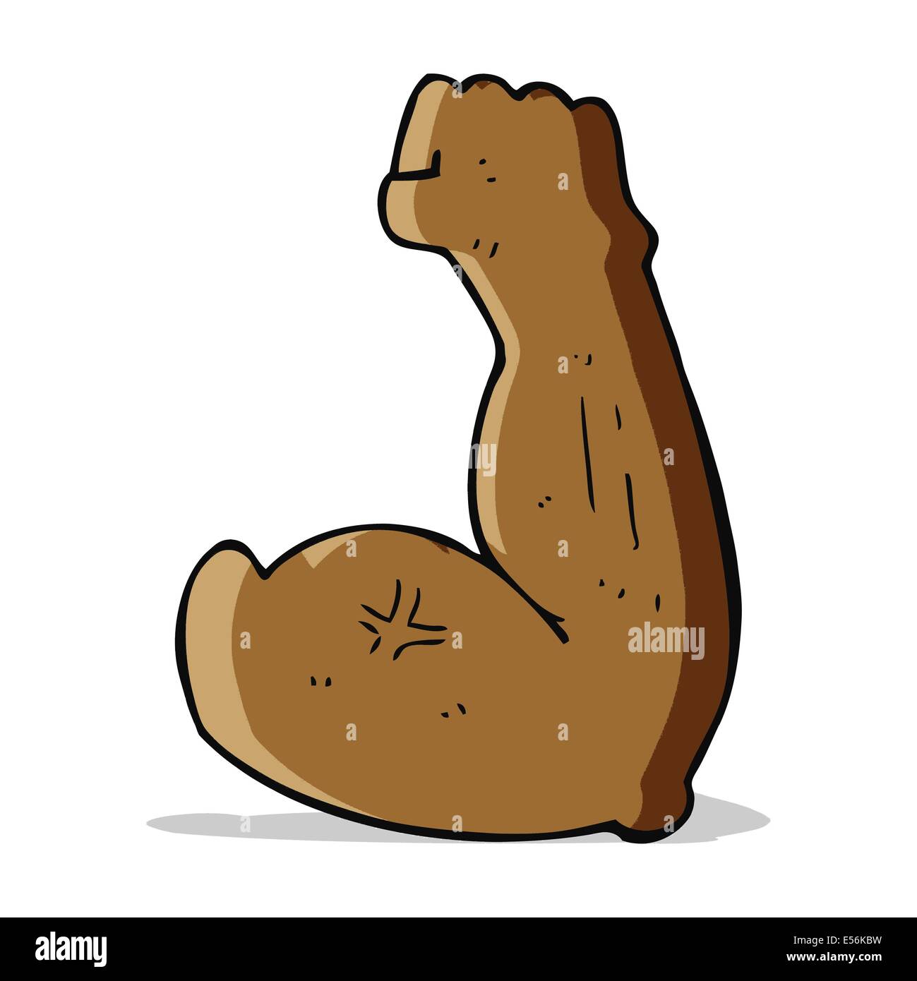 Flexing strong arm cartoon hi-res stock photography and images - Alamy