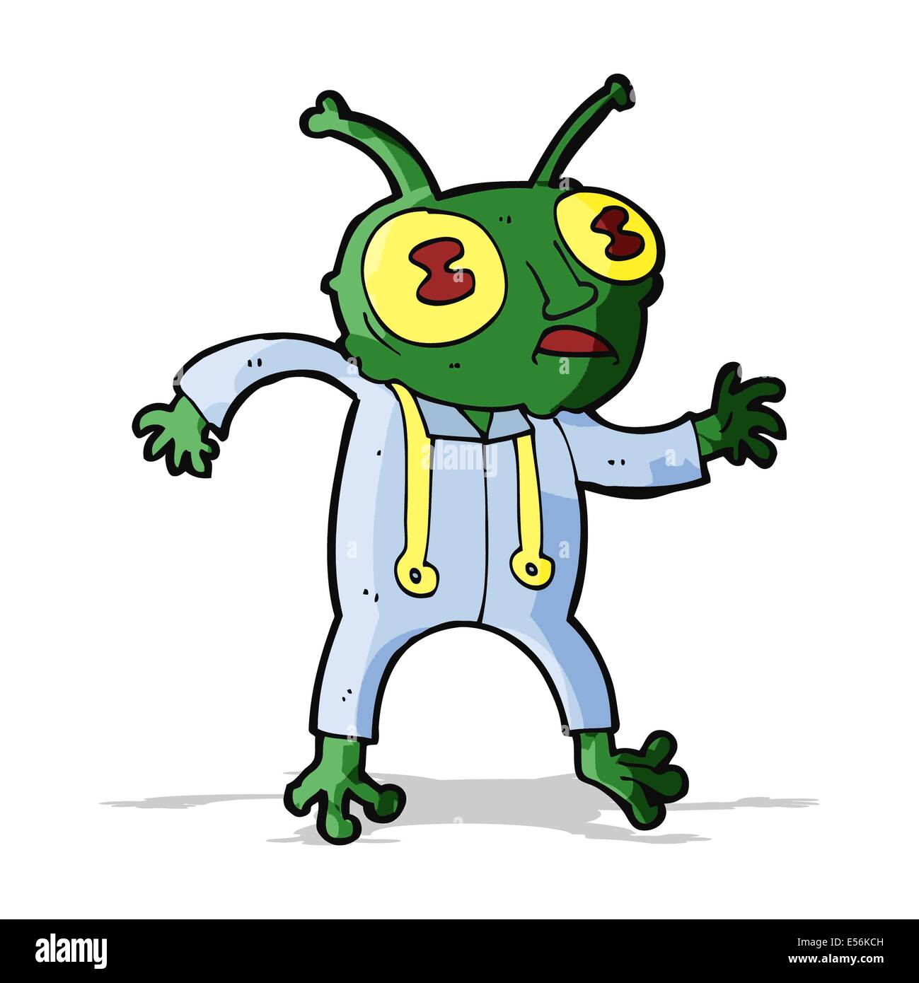 cartoon alien spaceman Stock Vector Image & Art - Alamy