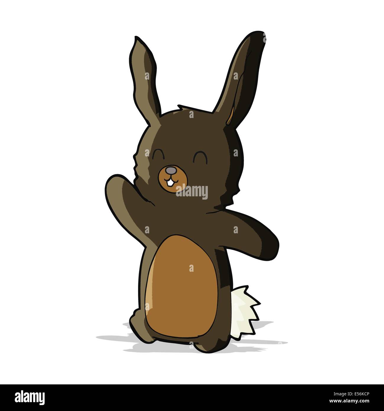 cartoon happy rabbit Stock Vector Image & Art - Alamy