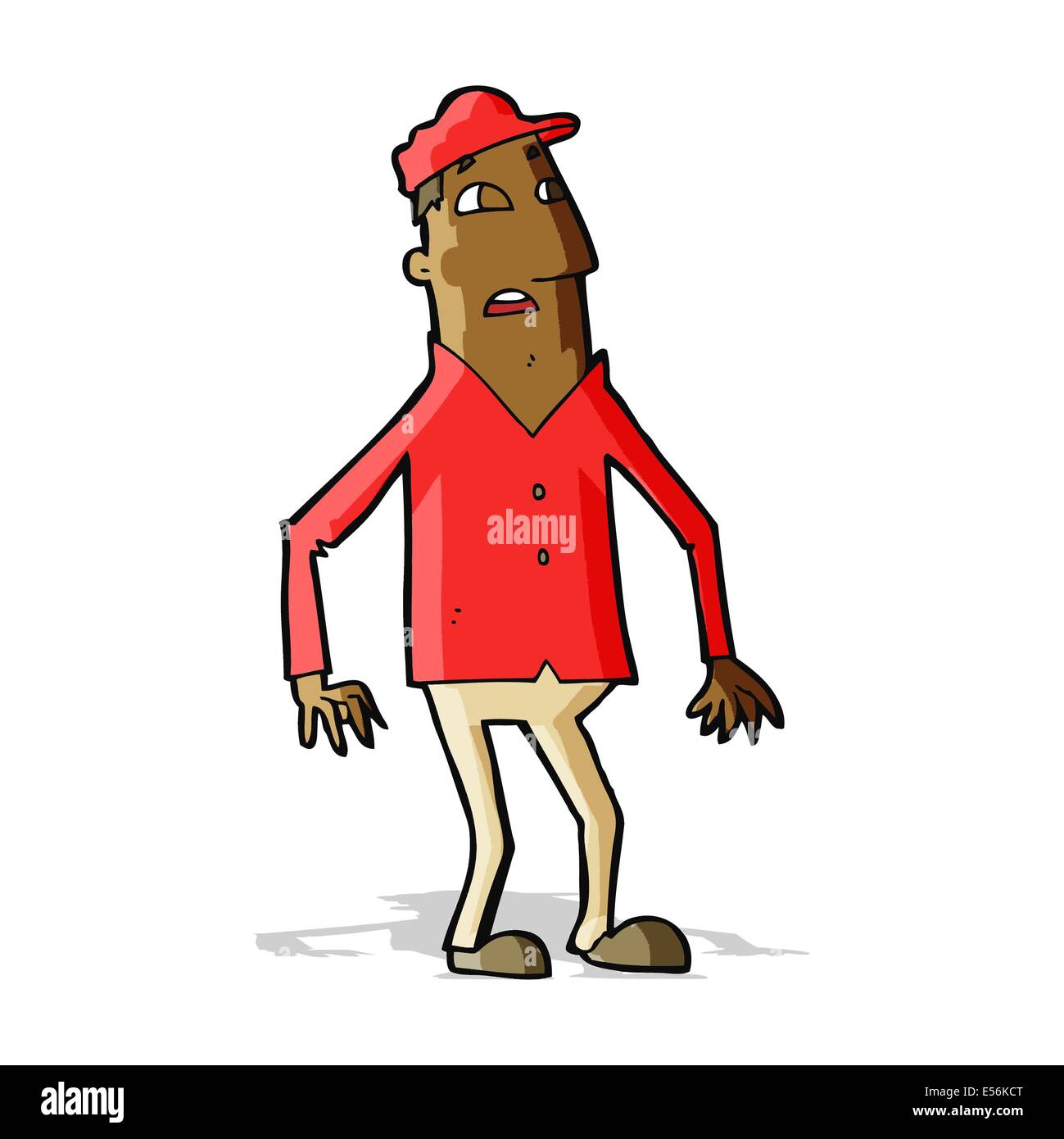 cartoon shocked man Stock Vector Image & Art - Alamy