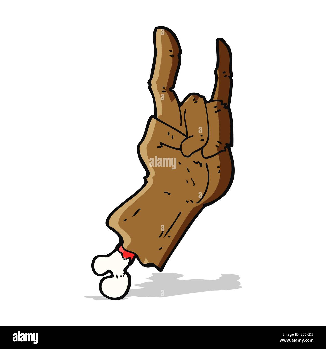 Rock gesture retro cartoon Cut Out Stock Images & Pictures - Alamy