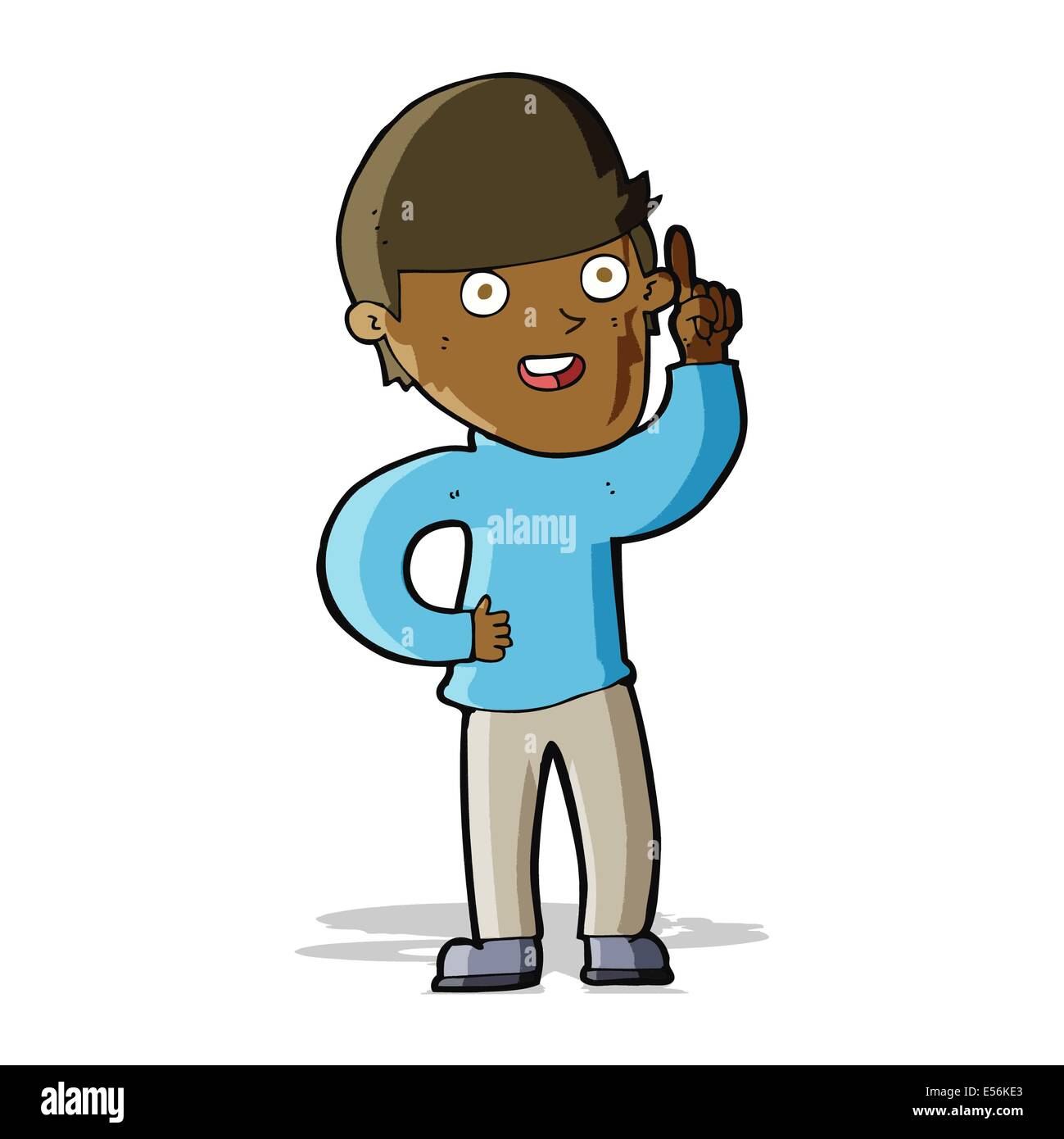 cartoon boy with idea Stock Vector Image & Art - Alamy