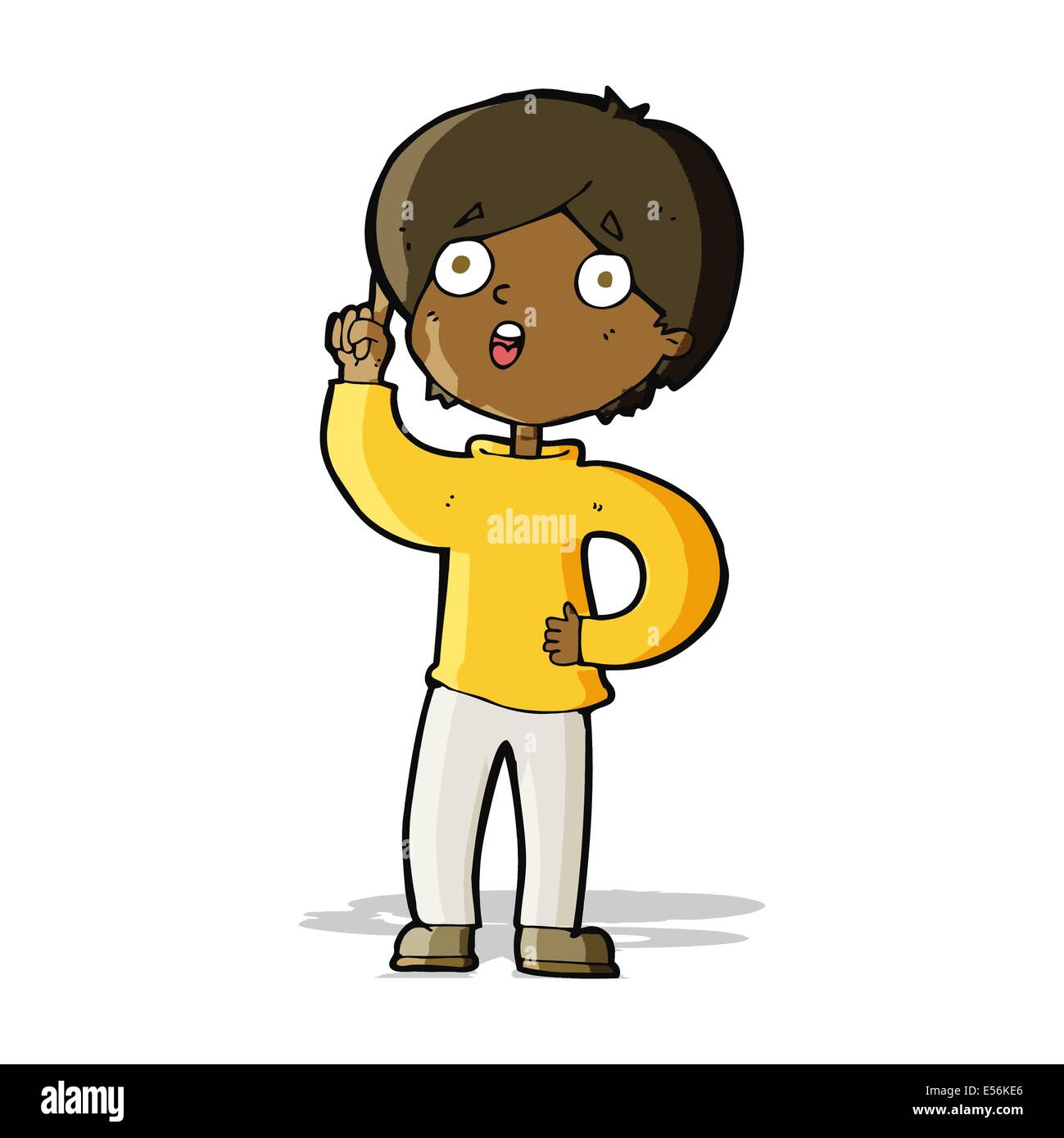 cartoon boy with idea Stock Vector Image & Art - Alamy
