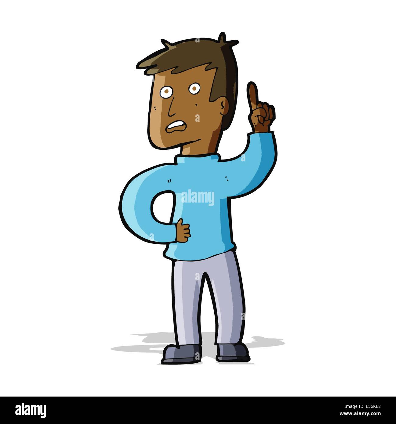 cartoon boy with idea Stock Vector Image & Art - Alamy