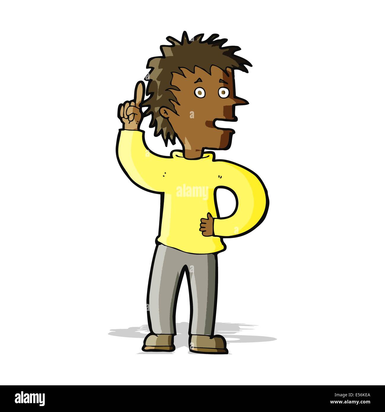 cartoon boy with idea Stock Vector Image & Art - Alamy