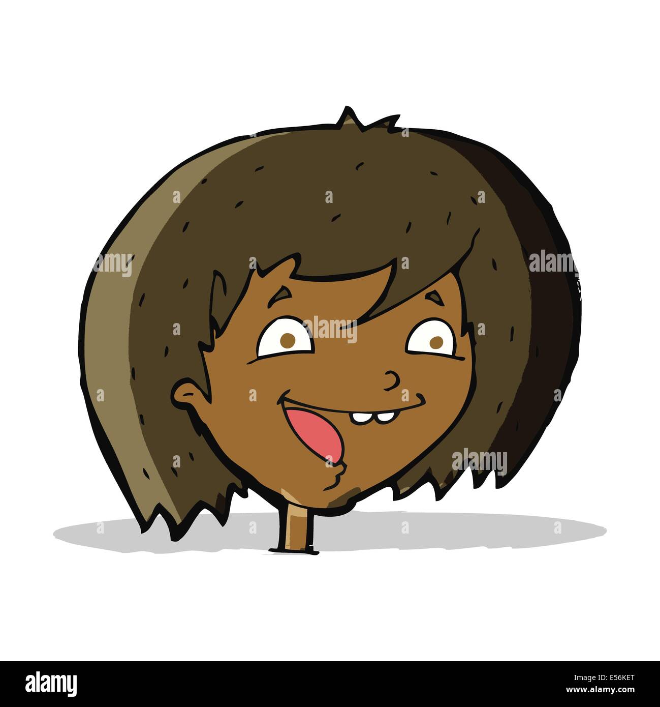 Silly girl smiling Stock Vector Images - Alamy