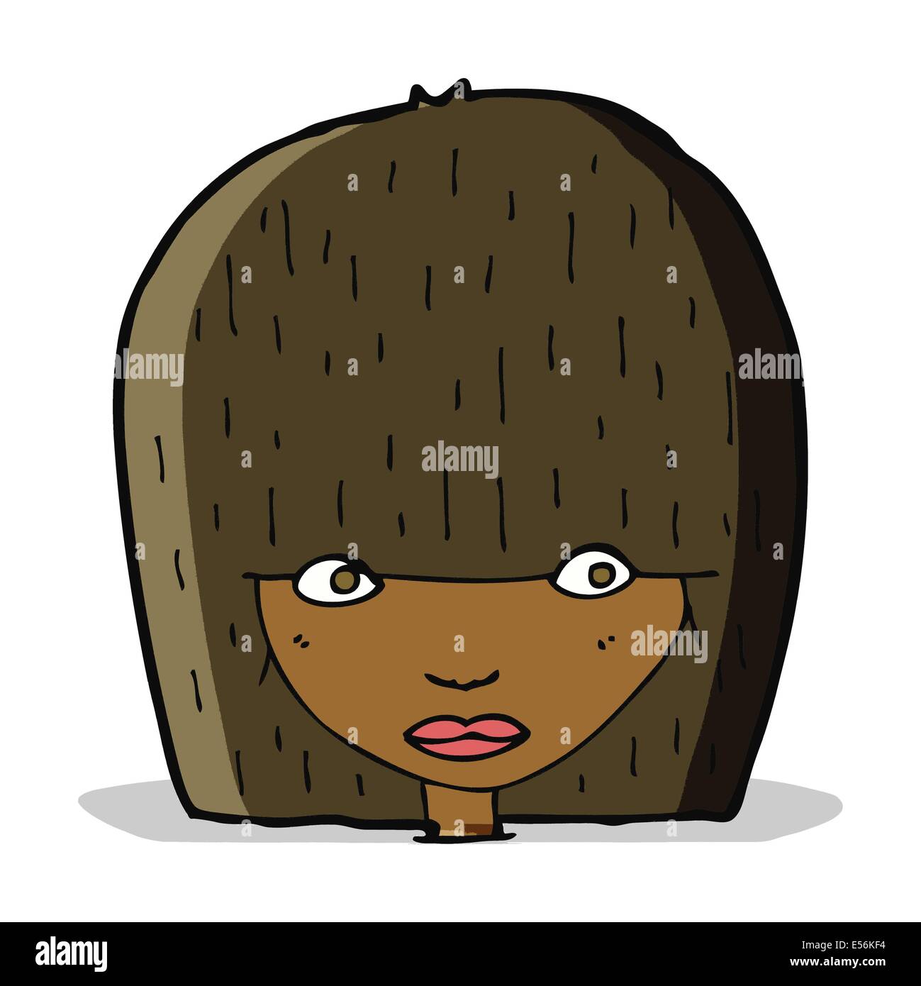 Cartoon staring woman Cut Out Stock Images & Pictures - Alamy