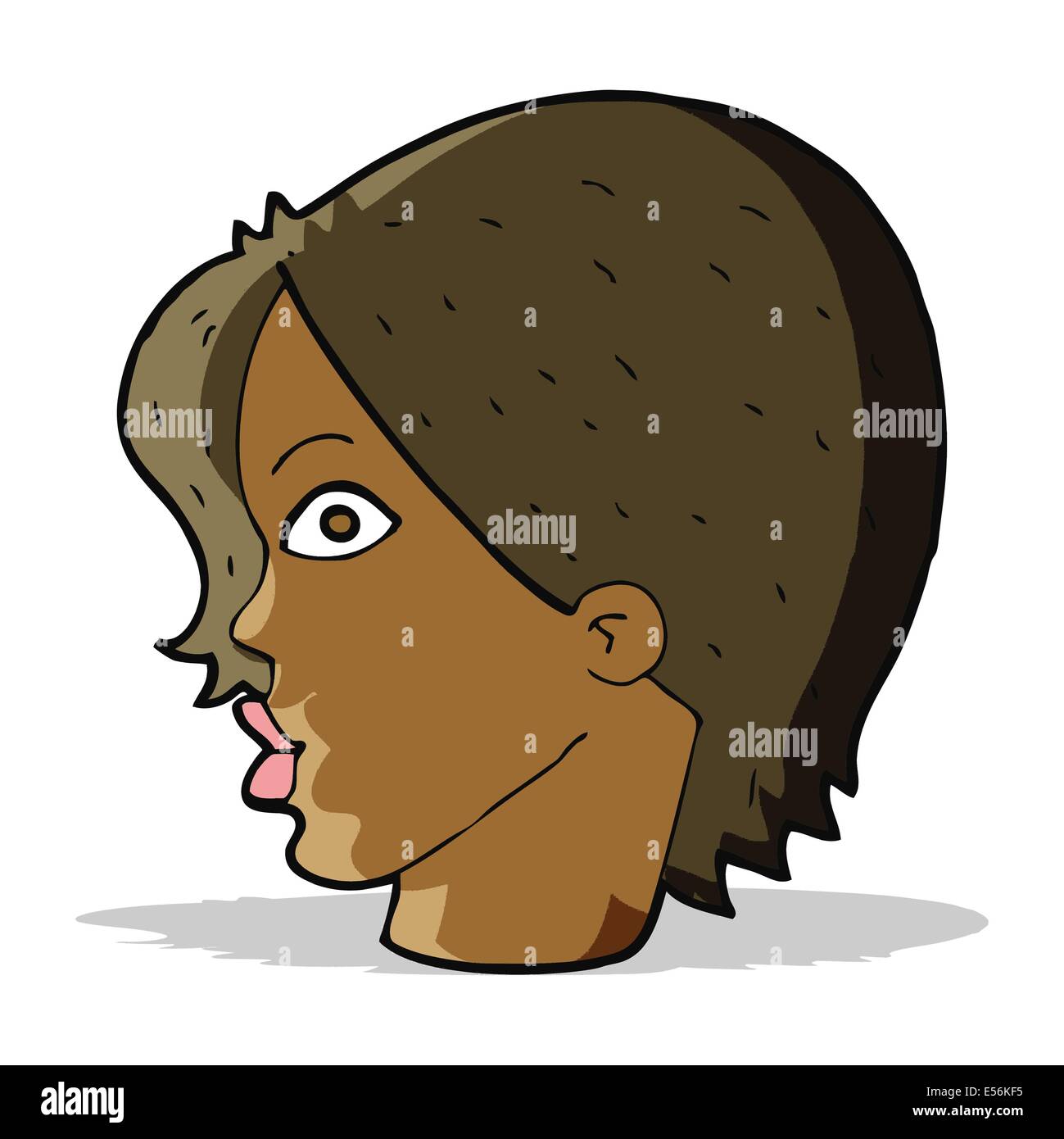 Cartoon staring woman Cut Out Stock Images & Pictures - Alamy