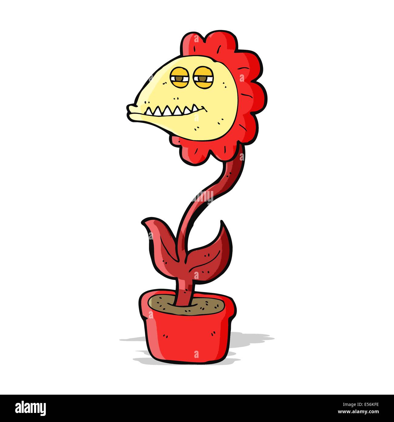 Cartoon monster flower Stock Vector Images - Alamy