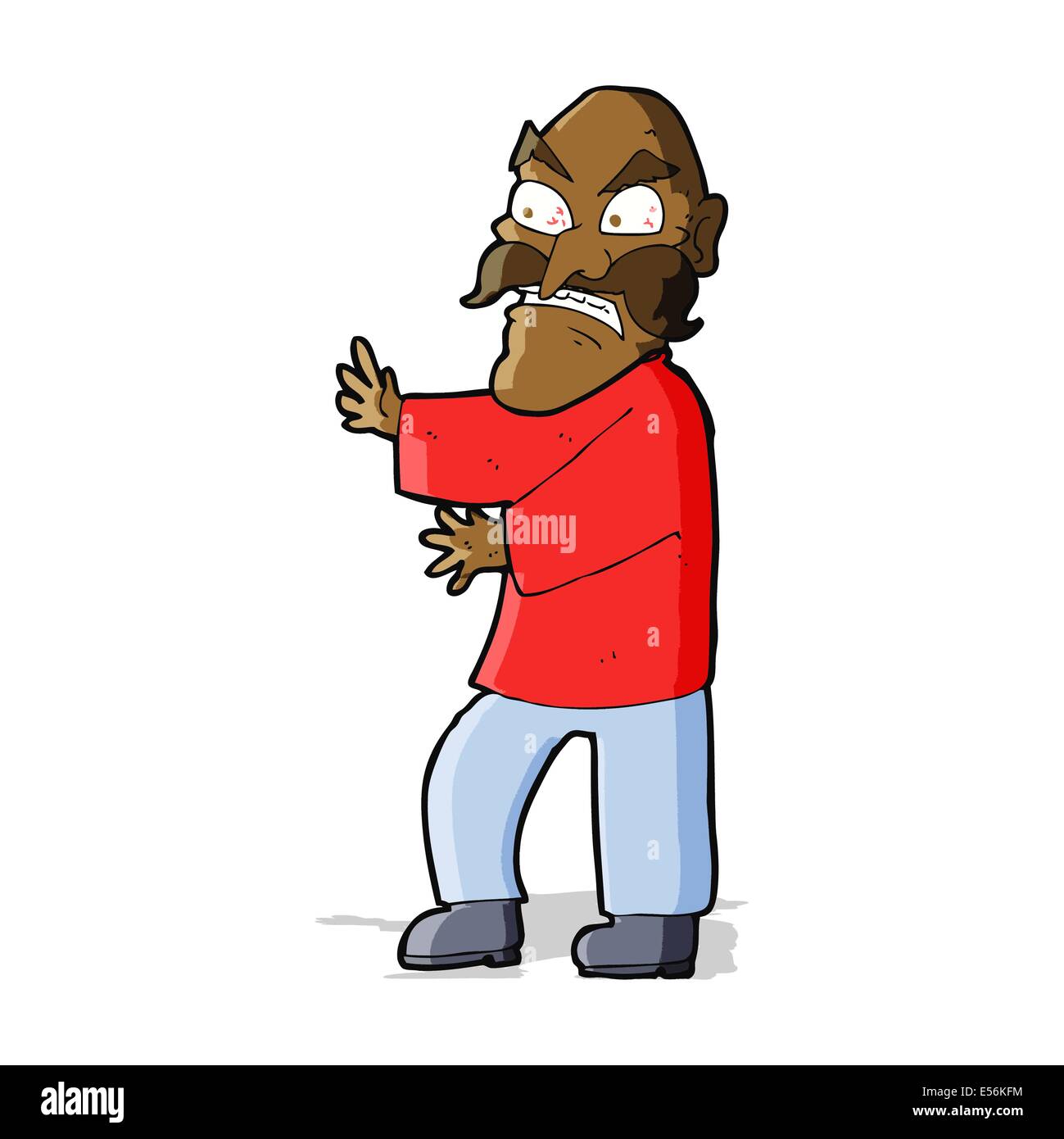 Cartoon Angry Old Man Stock Vector Image And Art Alamy