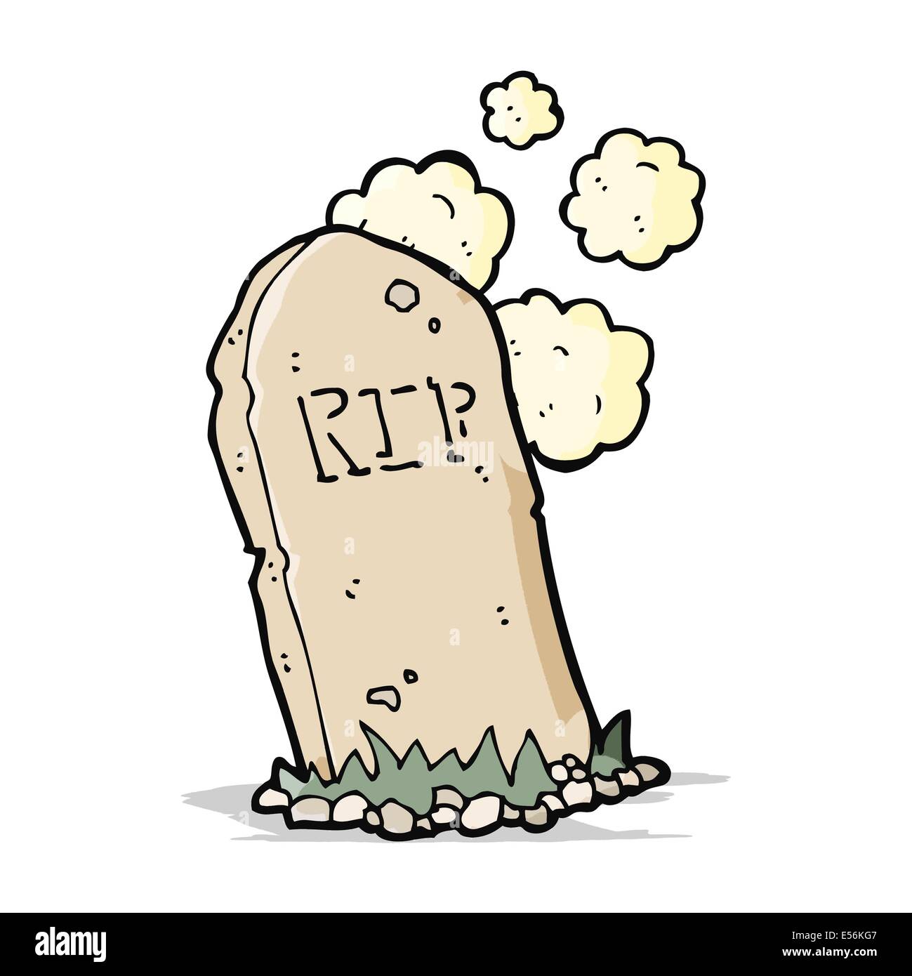 Spooky gravestone cartoon Cut Out Stock Images & Pictures - Alamy