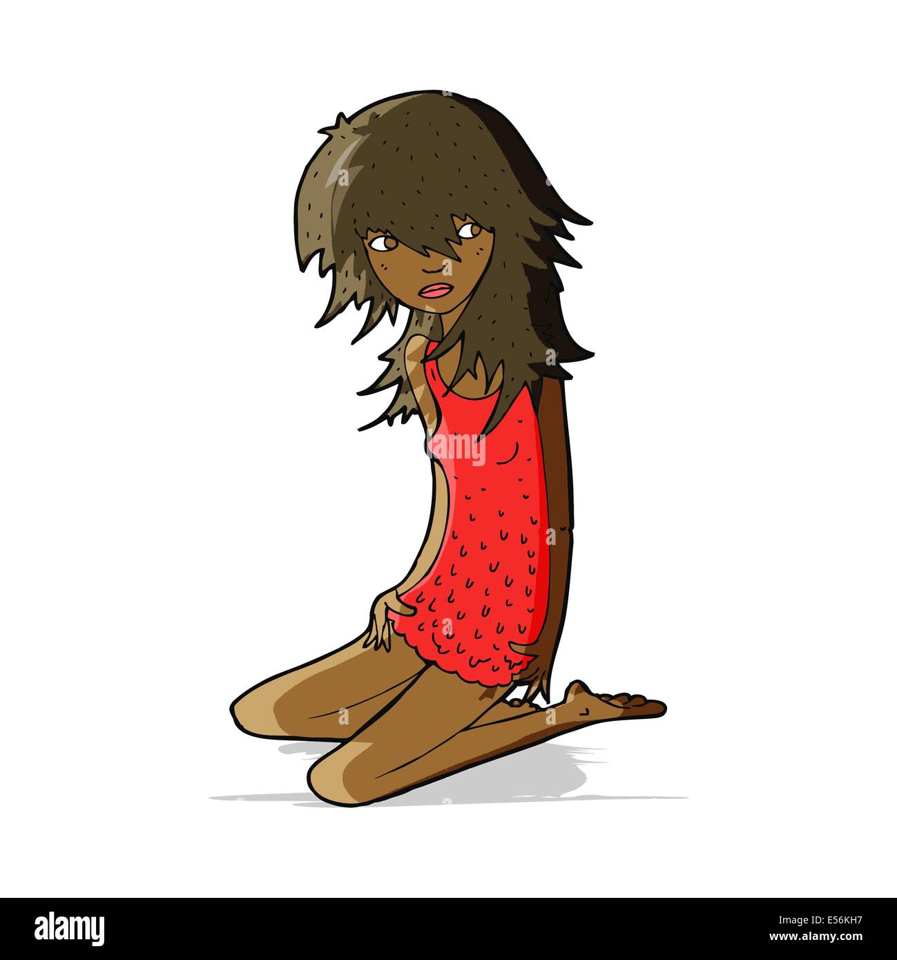 cartoon pretty girl Stock Vector Image & Art - Alamy