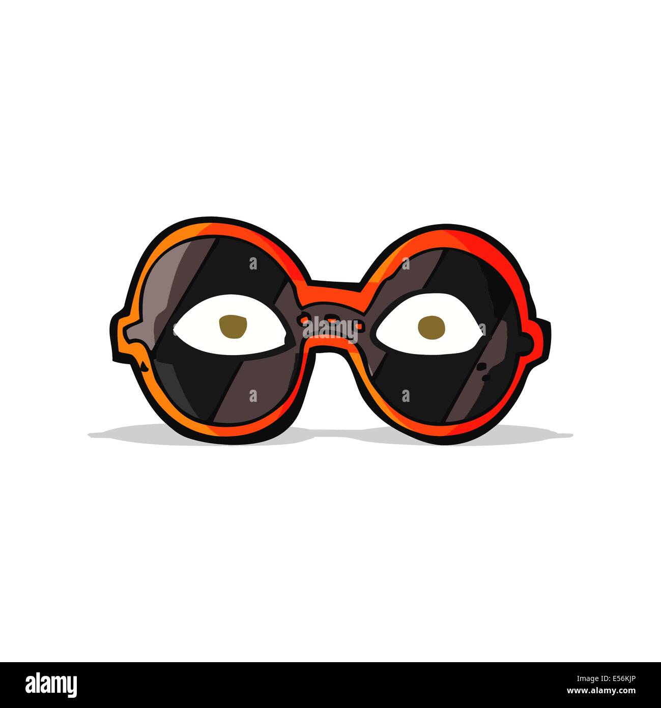 cartoon eyes in dark glasses Stock Vector Image & Art - Alamy