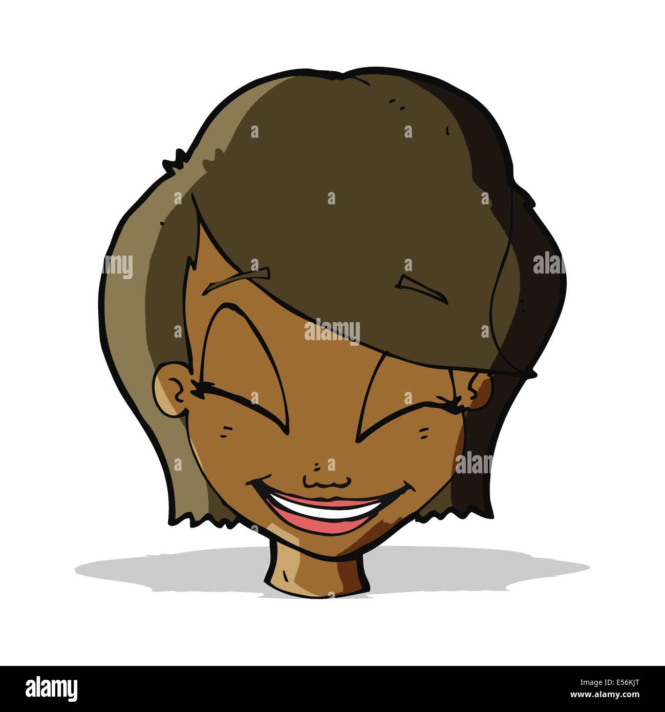 cartoon pretty female face Stock Vector Image & Art - Alamy