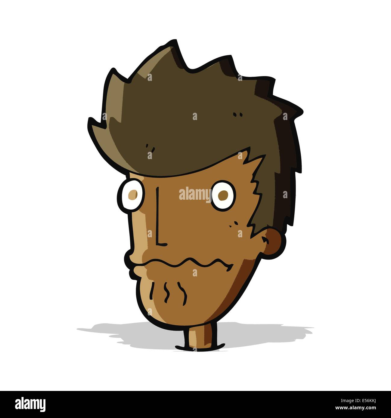 cartoon nervous man Stock Vector Image & Art - Alamy