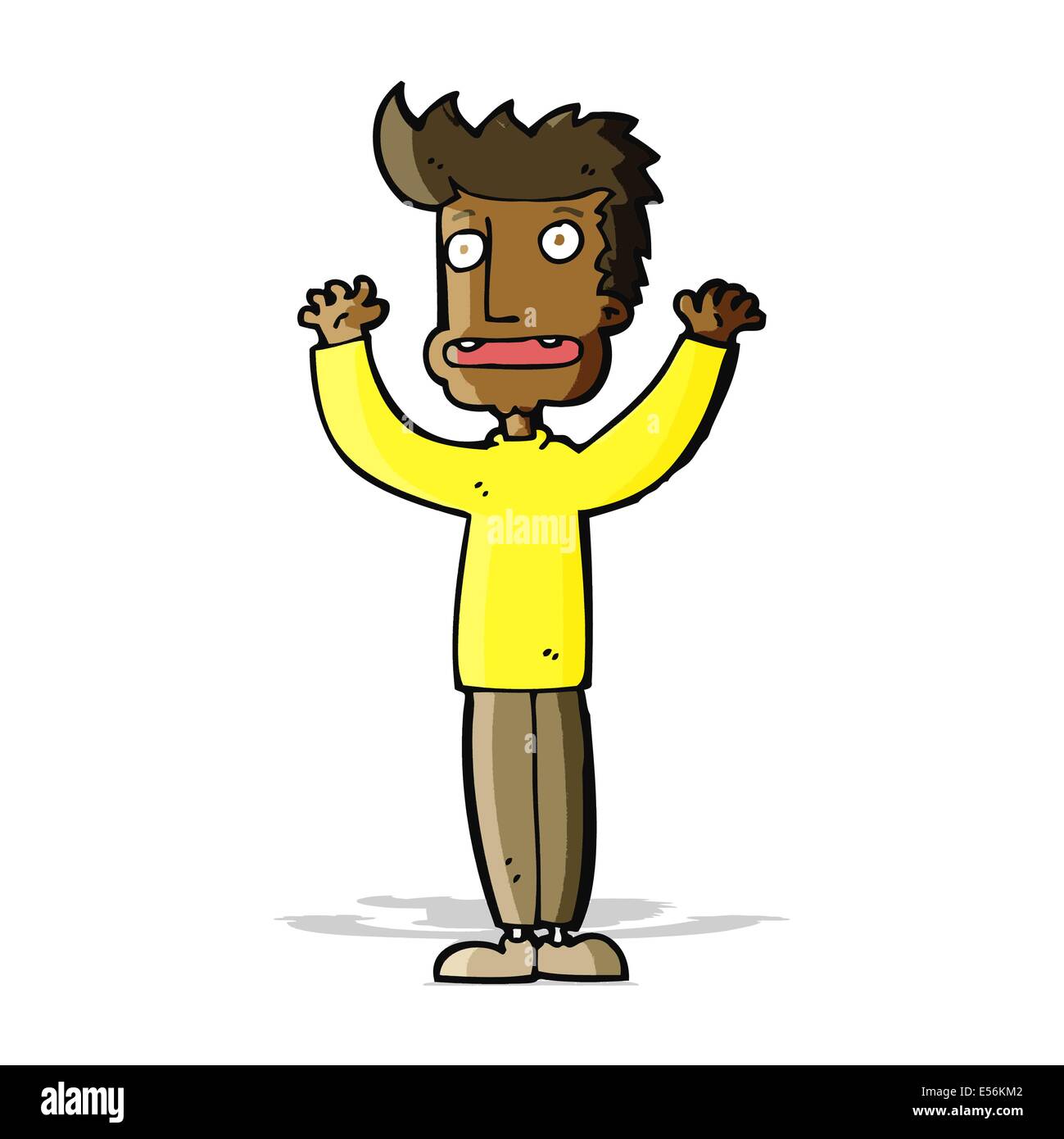 cartoon stressed man Stock Vector Image & Art - Alamy