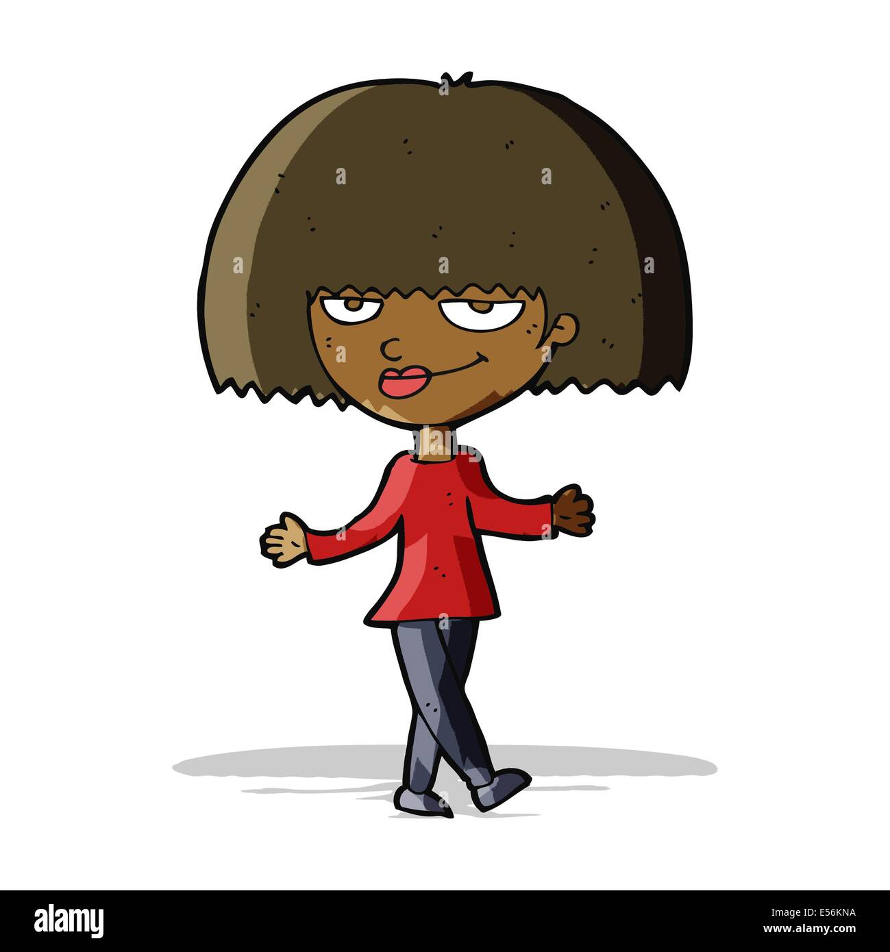 cartoon smug looking woman Stock Vector Image & Art - Alamy