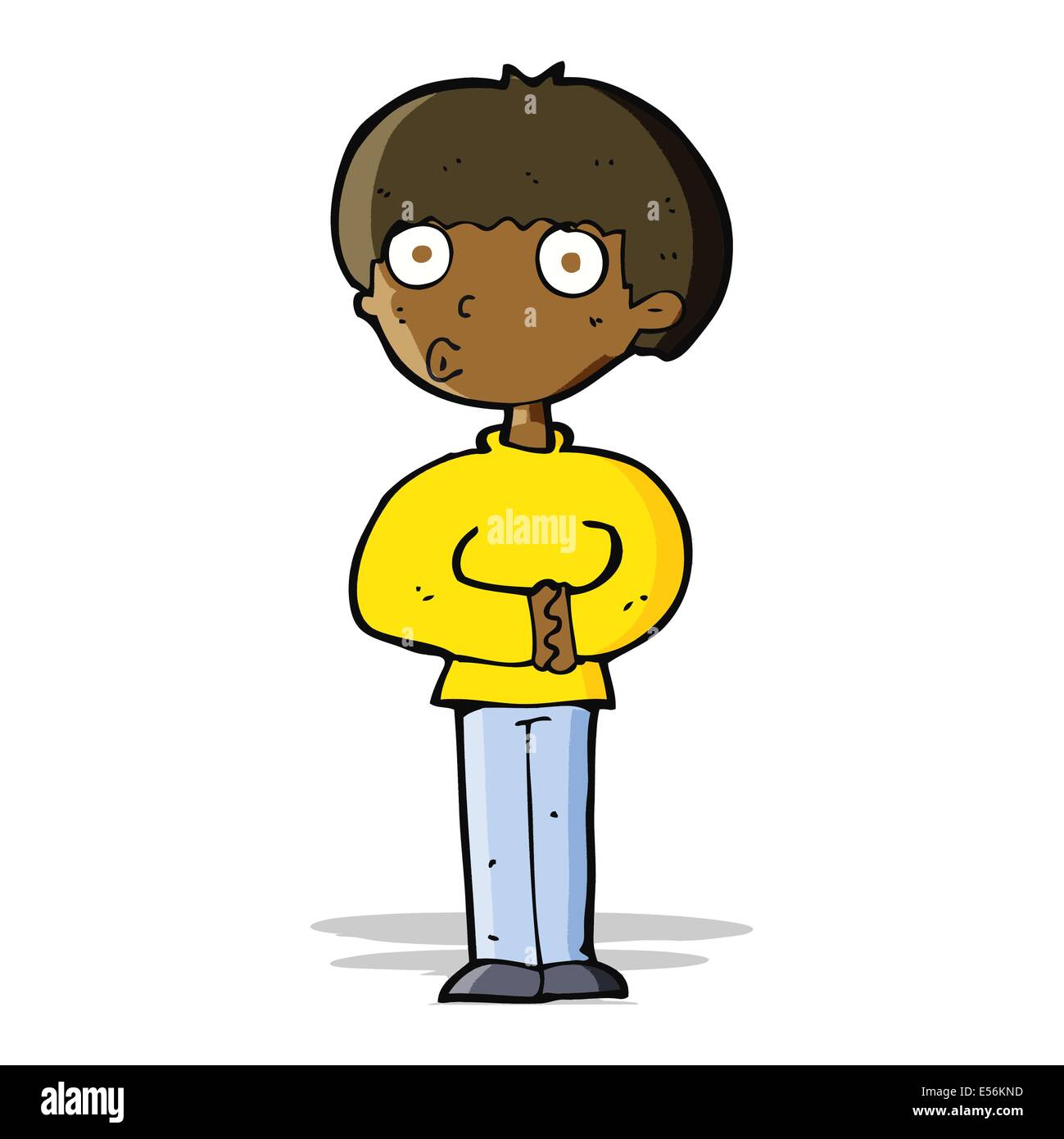 cartoon curious man Stock Vector Image & Art - Alamy