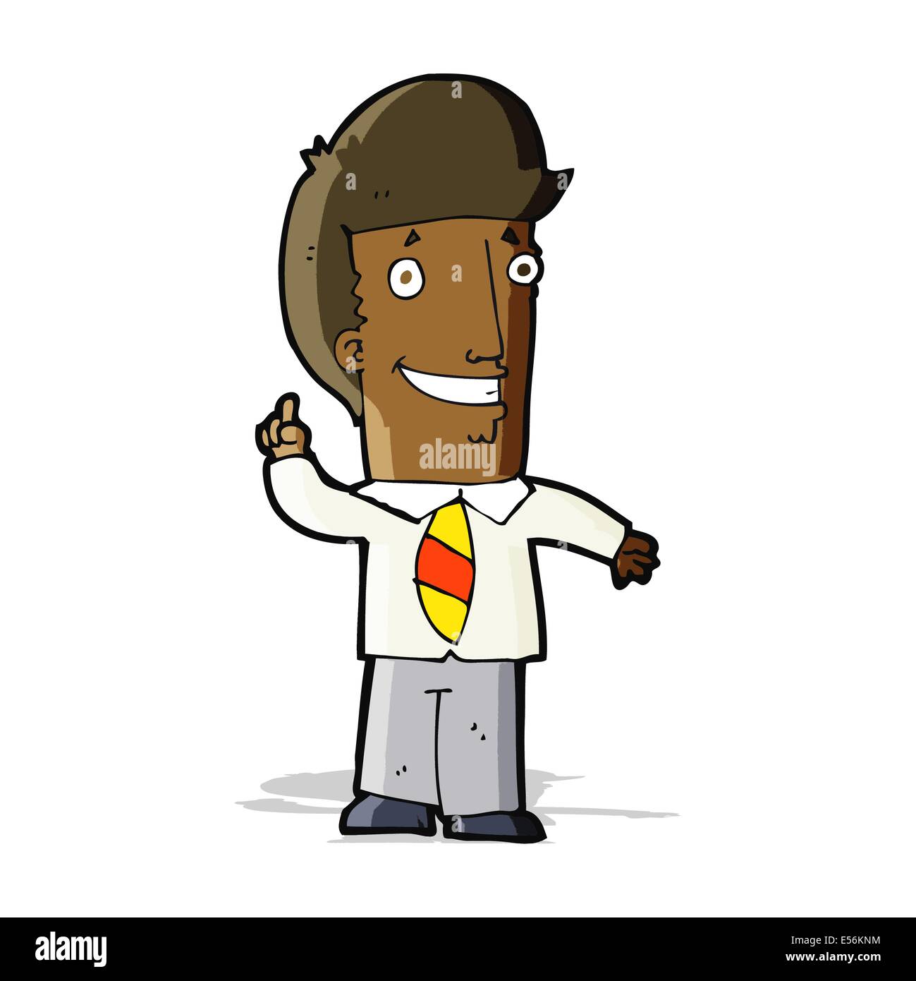 cartoon office man with idea Stock Vector Image & Art - Alamy
