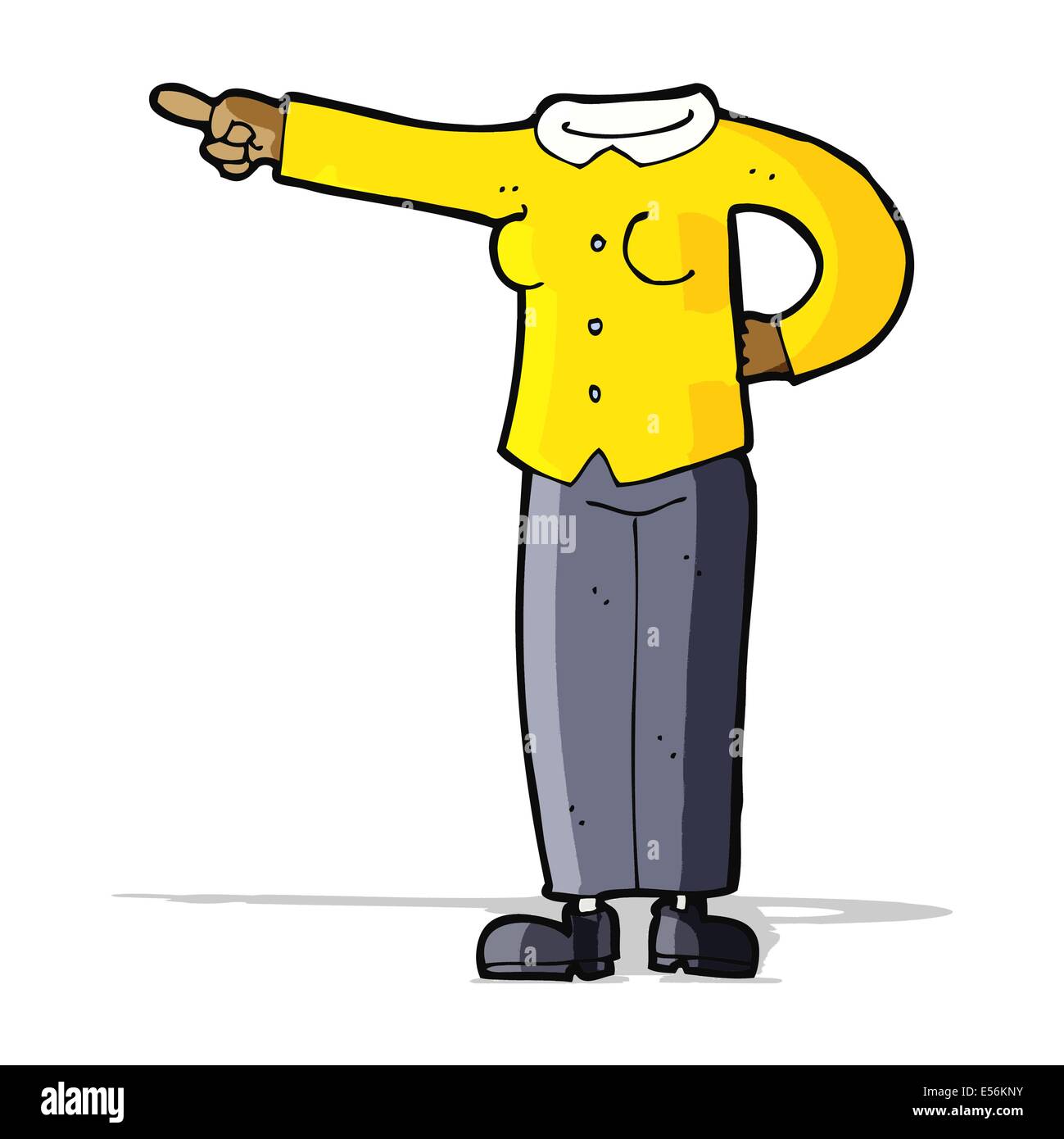 cartoon pointing body (mix and match cartoons or add own photo Stock ...