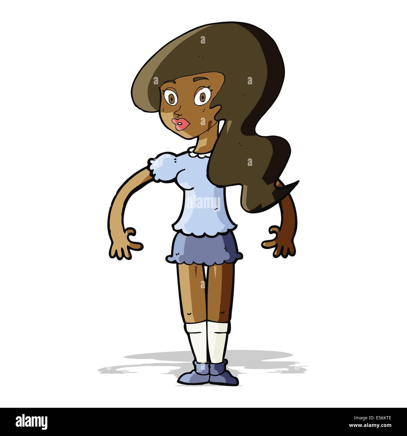 cartoon pretty woman Stock Vector Image & Art - Alamy