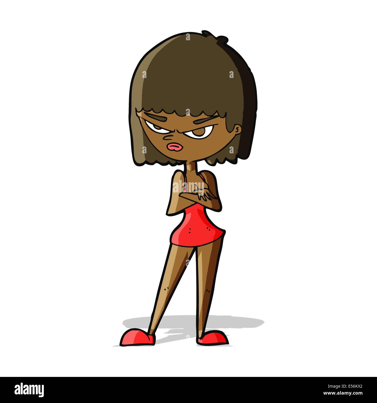 cartoon angry woman Stock Vector Image & Art - Alamy