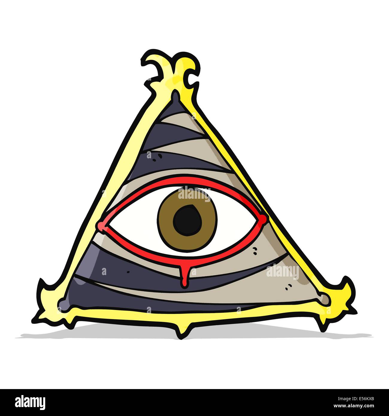 cartoon mystic eye symbol Stock Vector Image & Art - Alamy