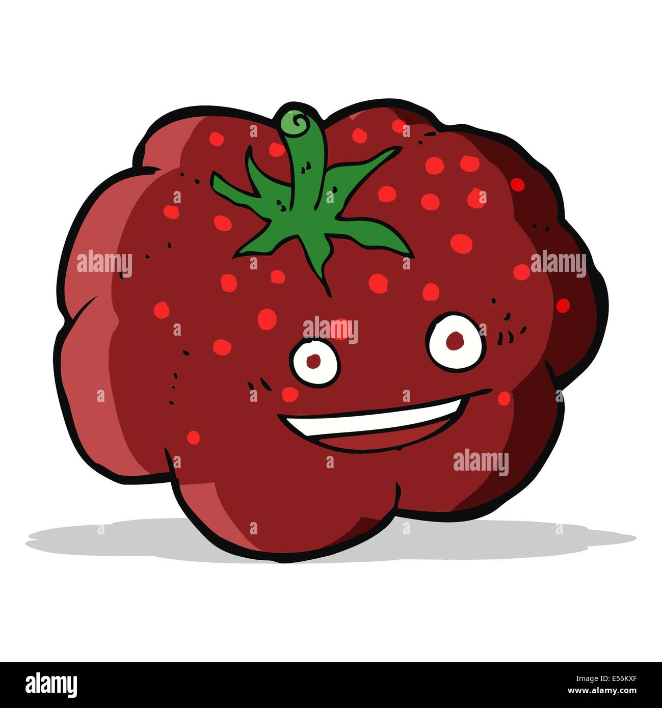 cartoon happy tomato Stock Vector Image & Art - Alamy