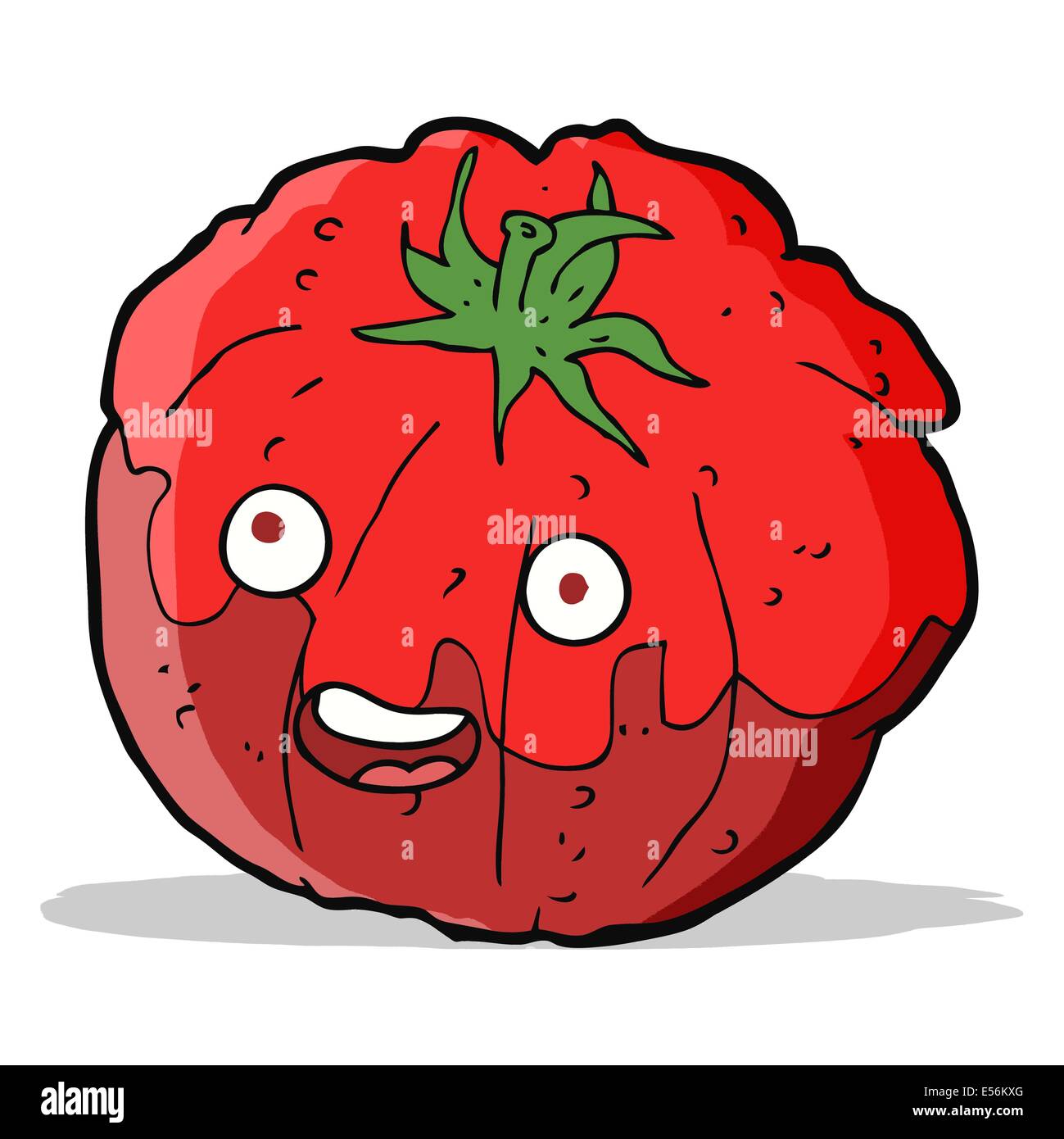 cartoon happy tomato Stock Vector Image & Art - Alamy