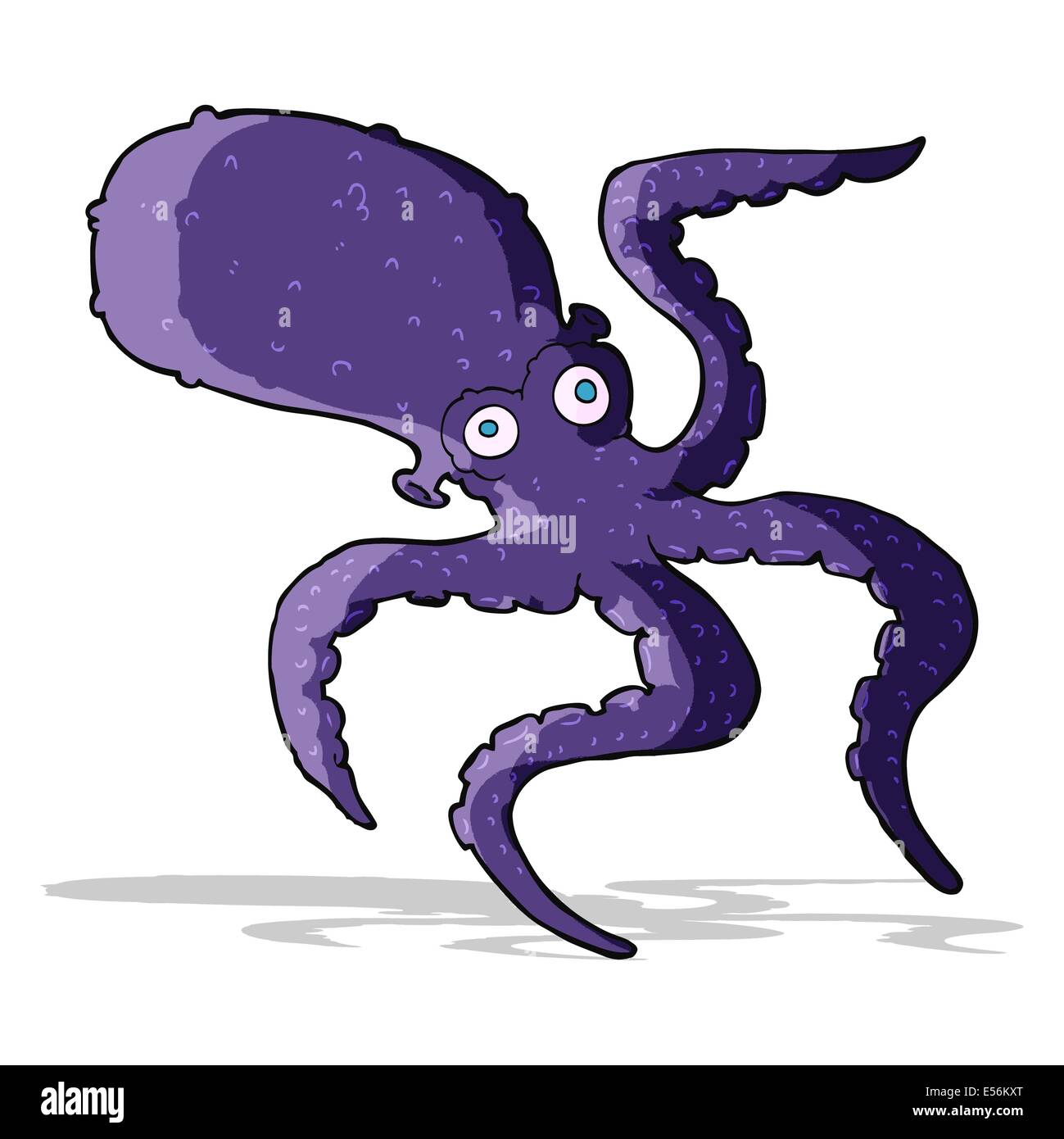 Crazy octopus Stock Vector Images - Alamy