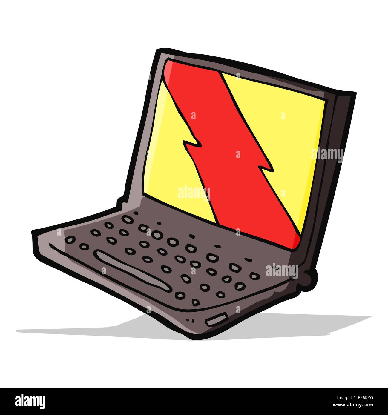 cartoon laptop computer Stock Vector Image & Art - Alamy