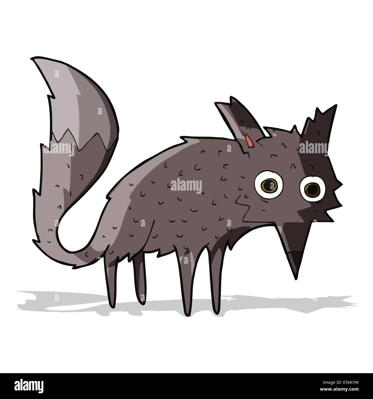 Silly Wolf Drawing