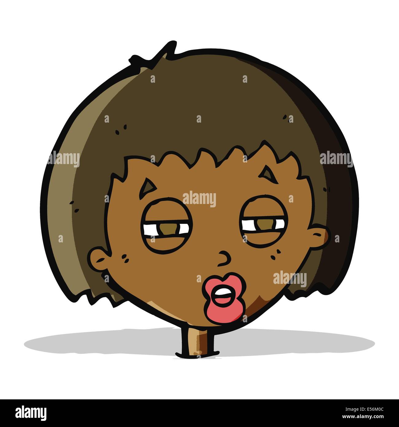 cartoon woman narrowing eyes Stock Vector Image & Art - Alamy