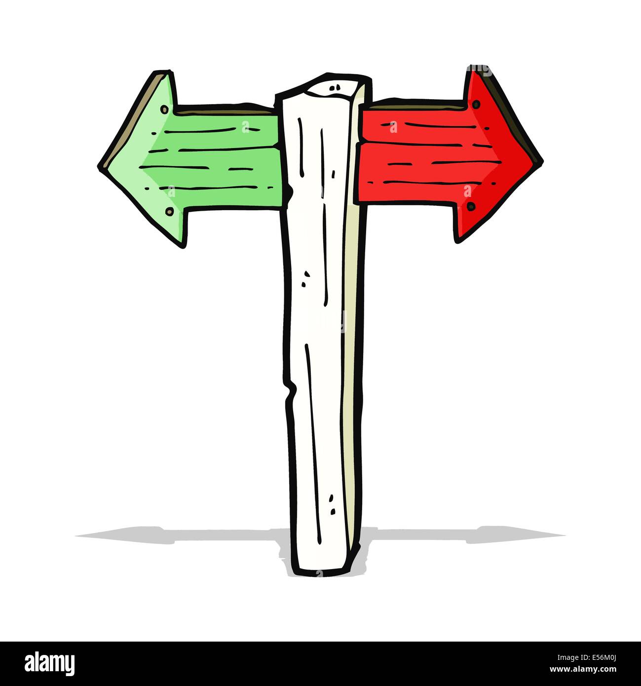 cartoon sign post Stock Vector Image & Art - Alamy