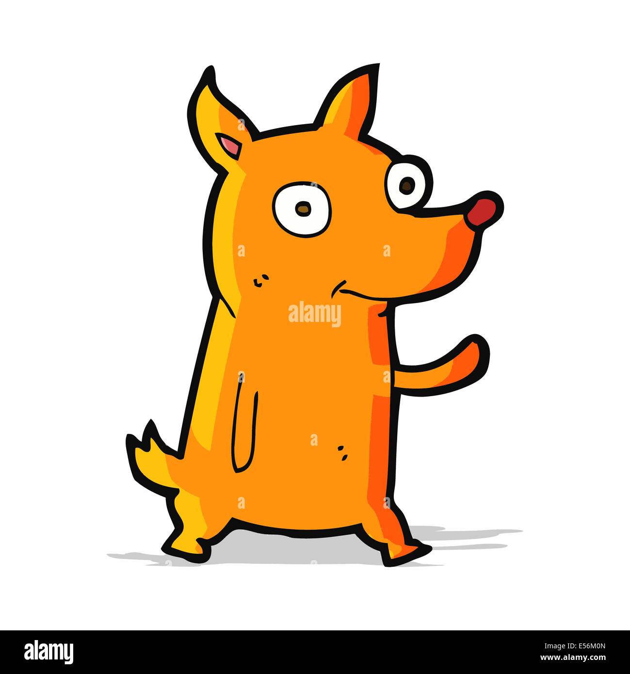cartoon little dog waving Stock Vector Image & Art - Alamy