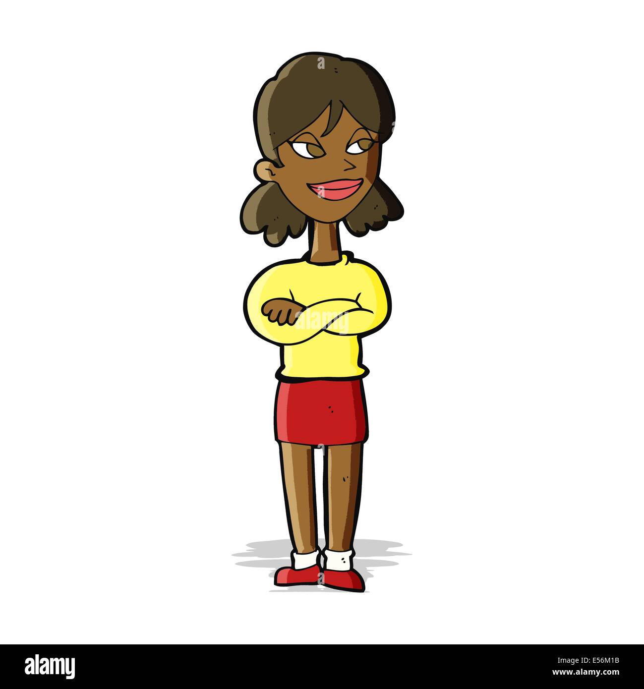 cartoon smug woman Stock Vector Image & Art - Alamy