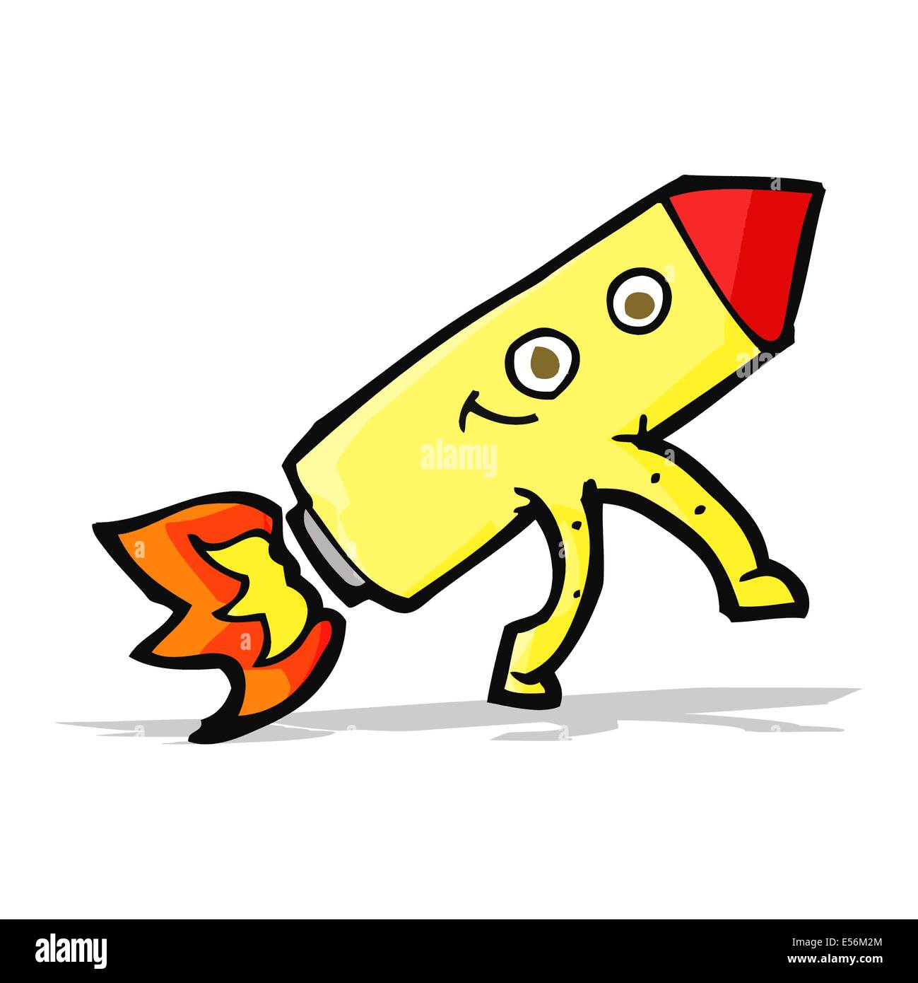 cartoon happy rocket Stock Vector Image & Art - Alamy