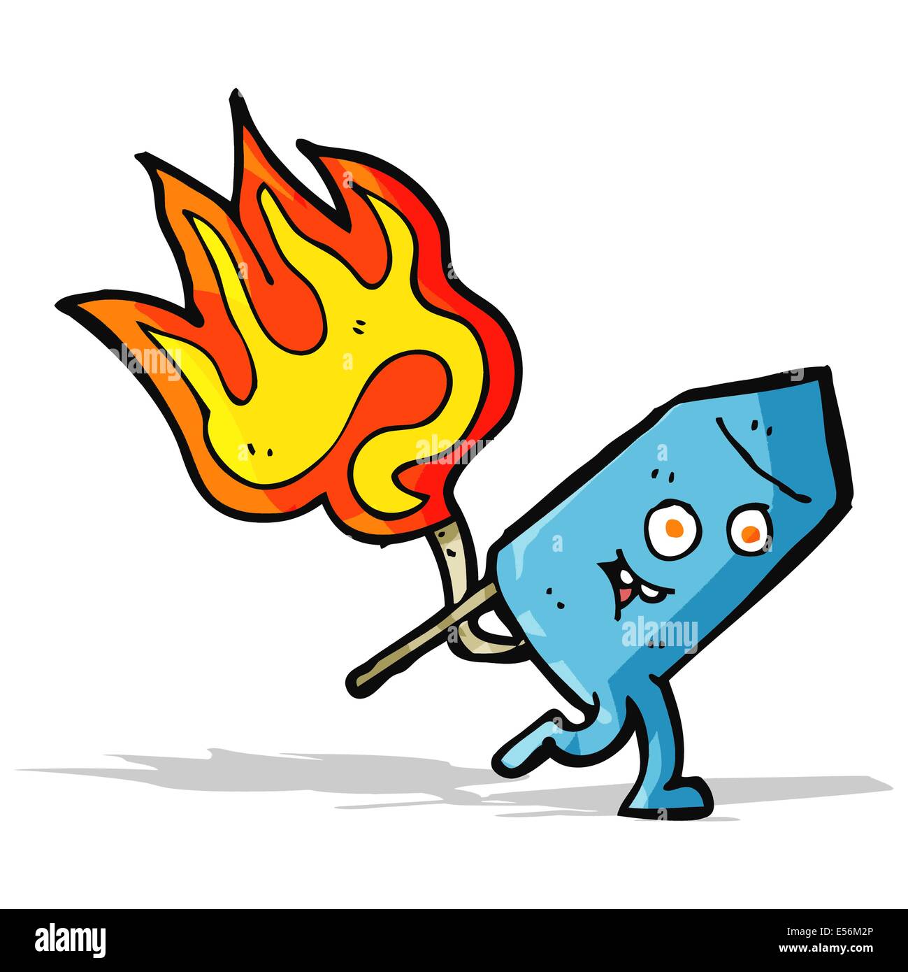 cartoon funny firework character Stock Vector Image & Art - Alamy