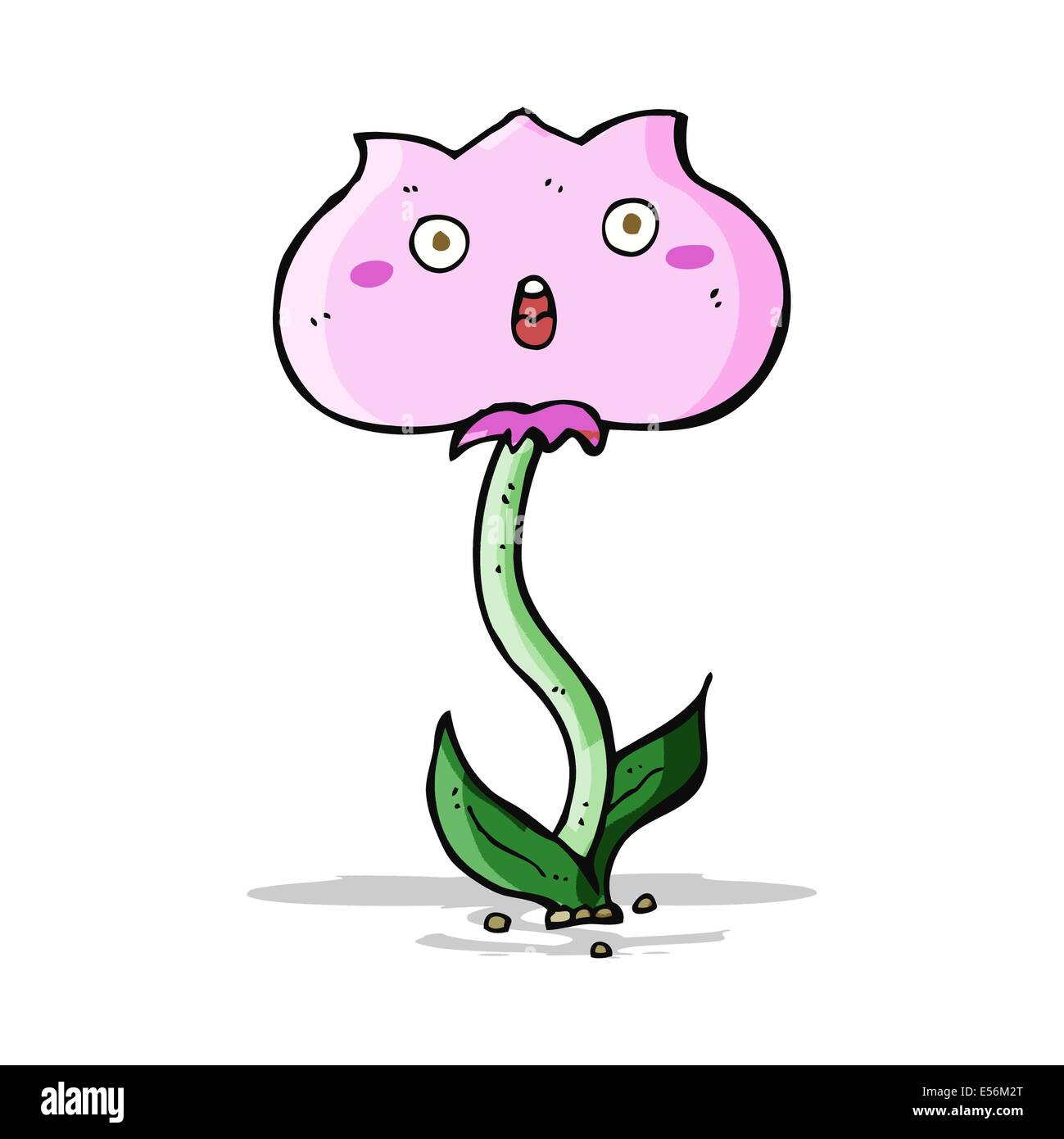 cartoon shocked flower Stock Vector Image & Art - Alamy