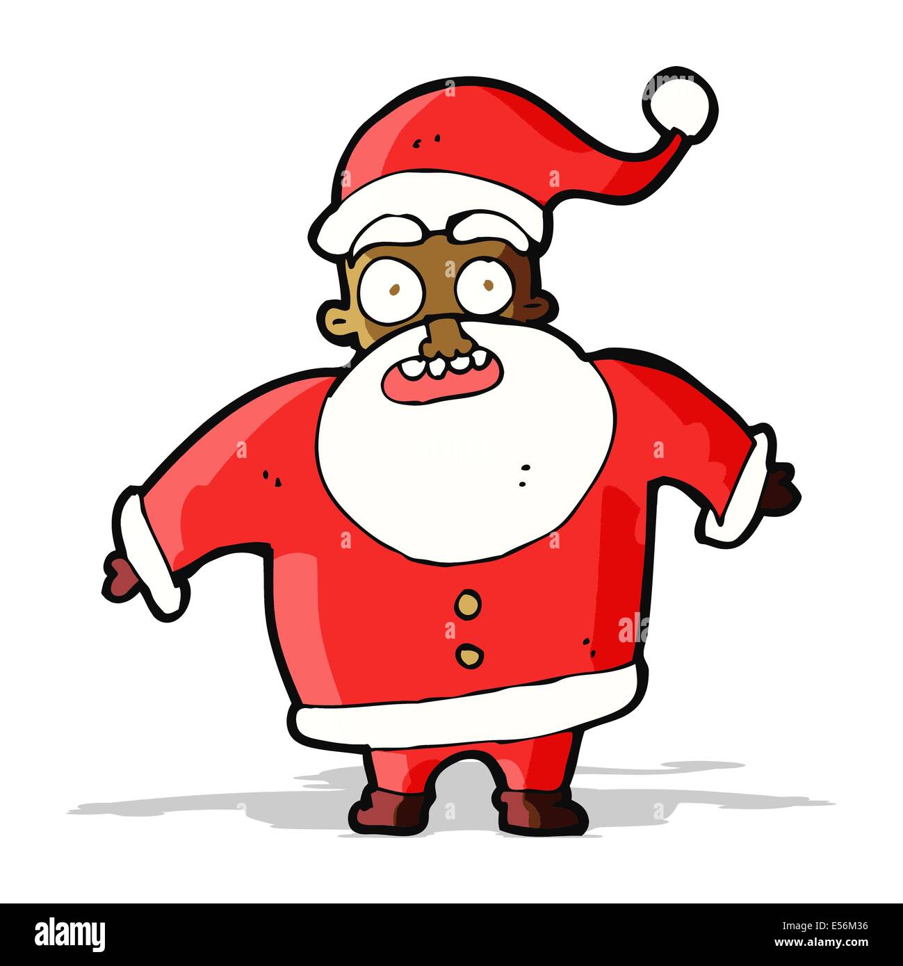 cartoon shocked santa claus Stock Vector Image & Art - Alamy
