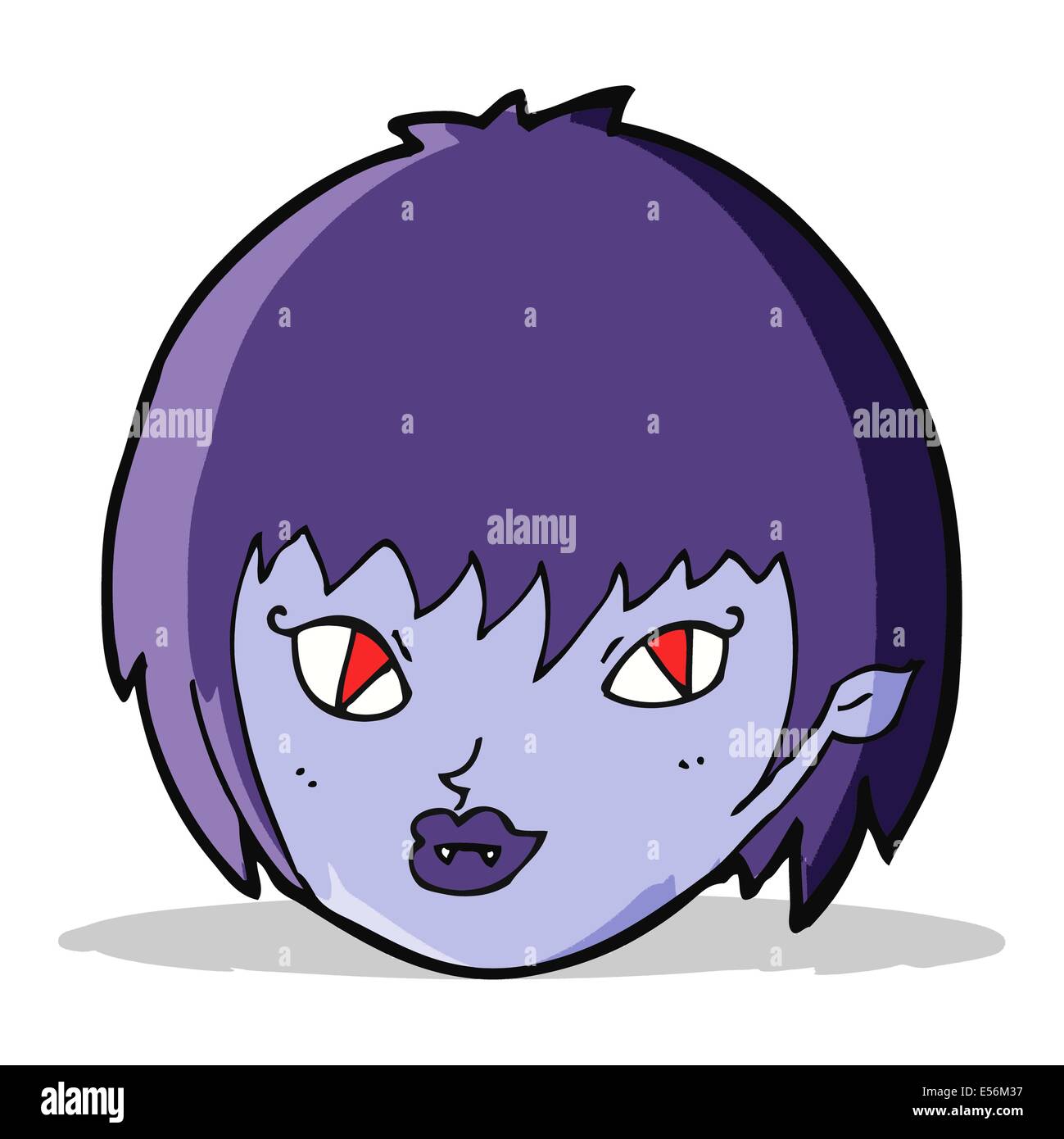 cartoon vampire girl face Stock Vector Image & Art - Alamy