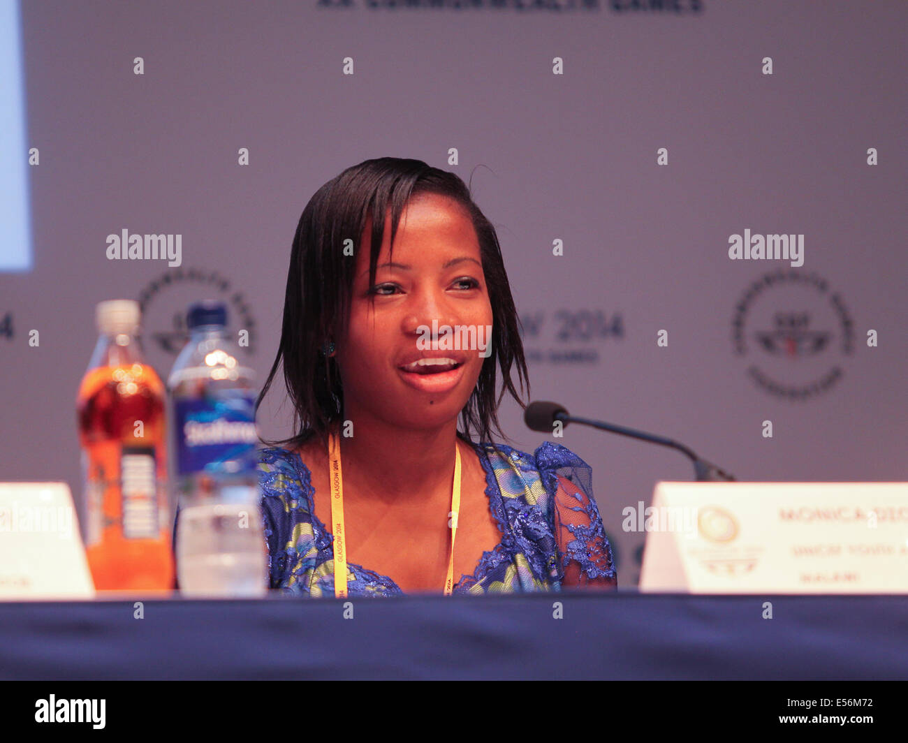 Glasgow Scotland 22 Jul 2014. UNICEF Press Conference. Monica Dzonzi ...