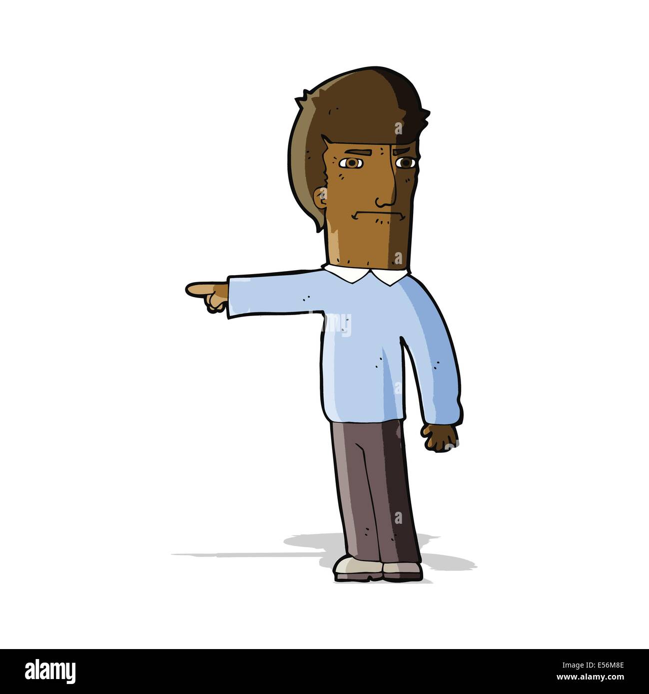 cartoon man pointing Stock Vector Image & Art - Alamy
