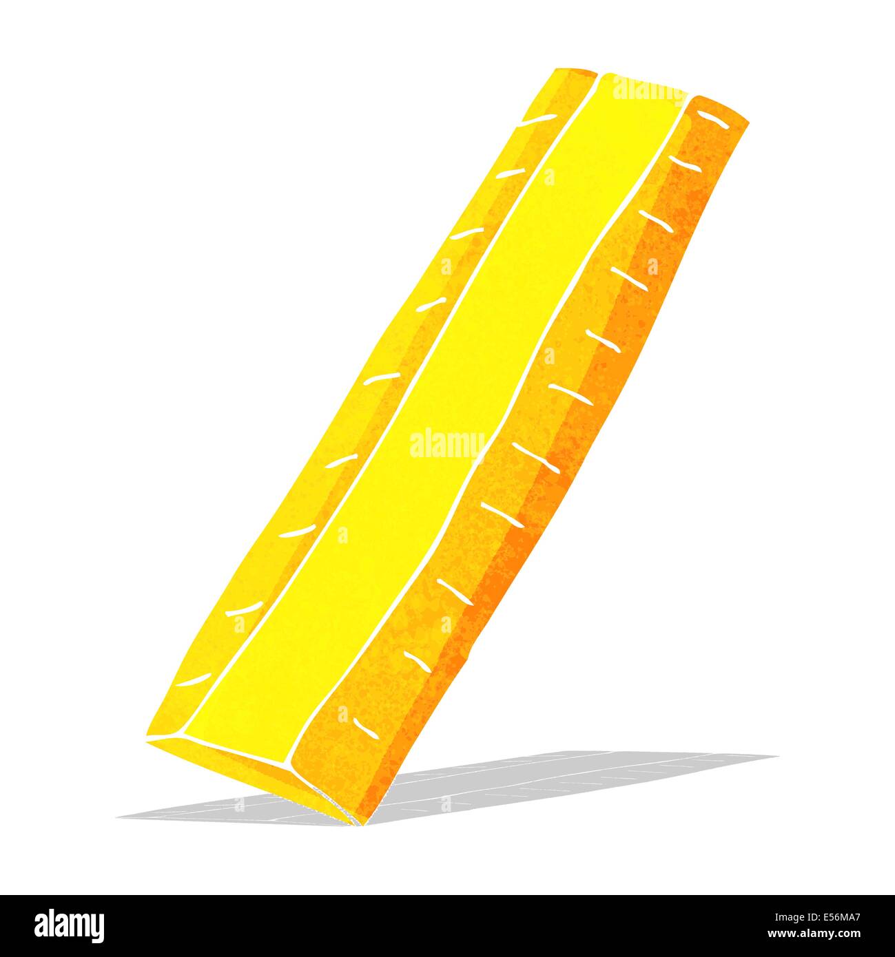 Cartoon wooden ruler Stock Vector Images - Alamy