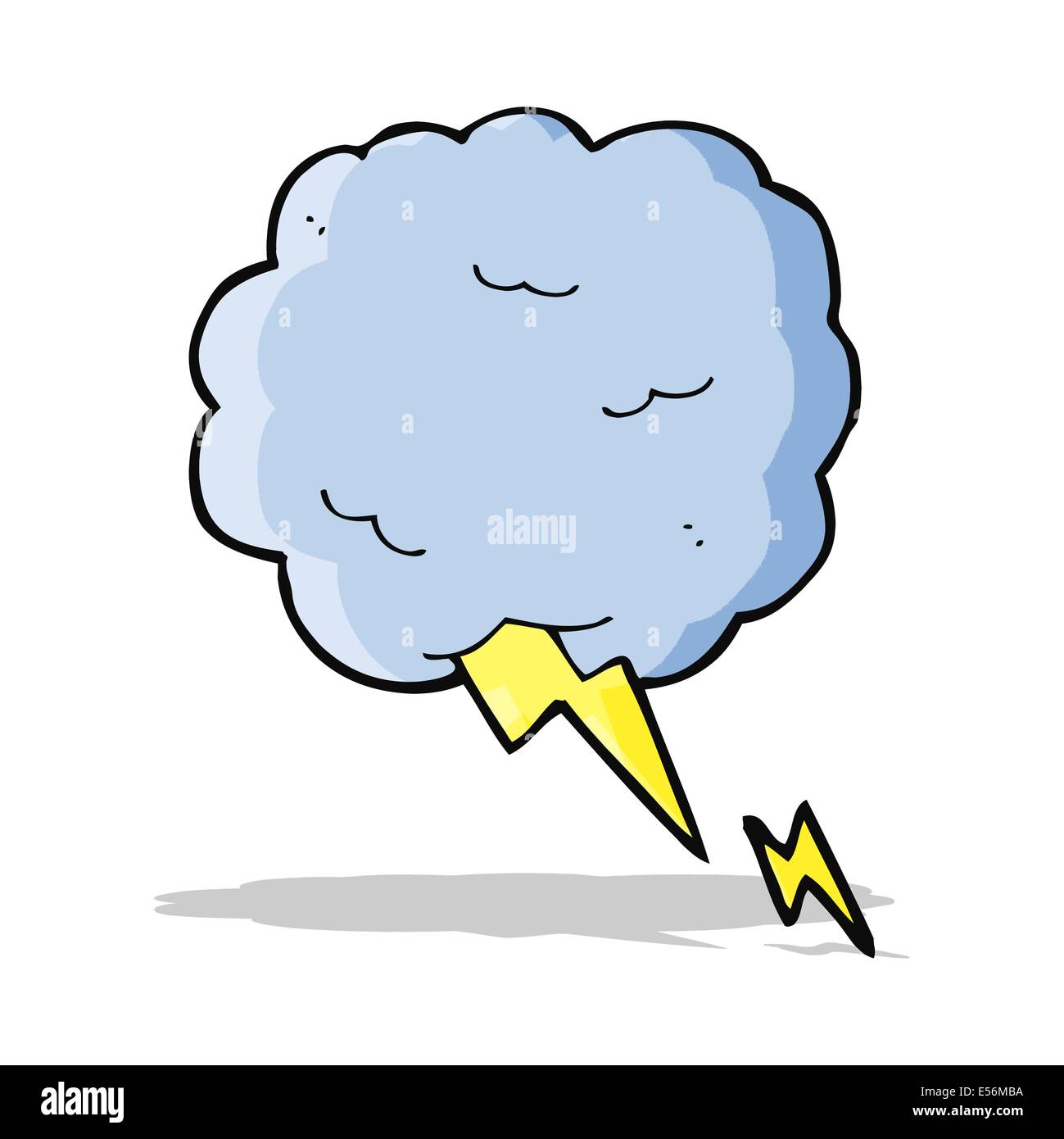 cartoon thundercloud symbol Stock Vector Image & Art - Alamy