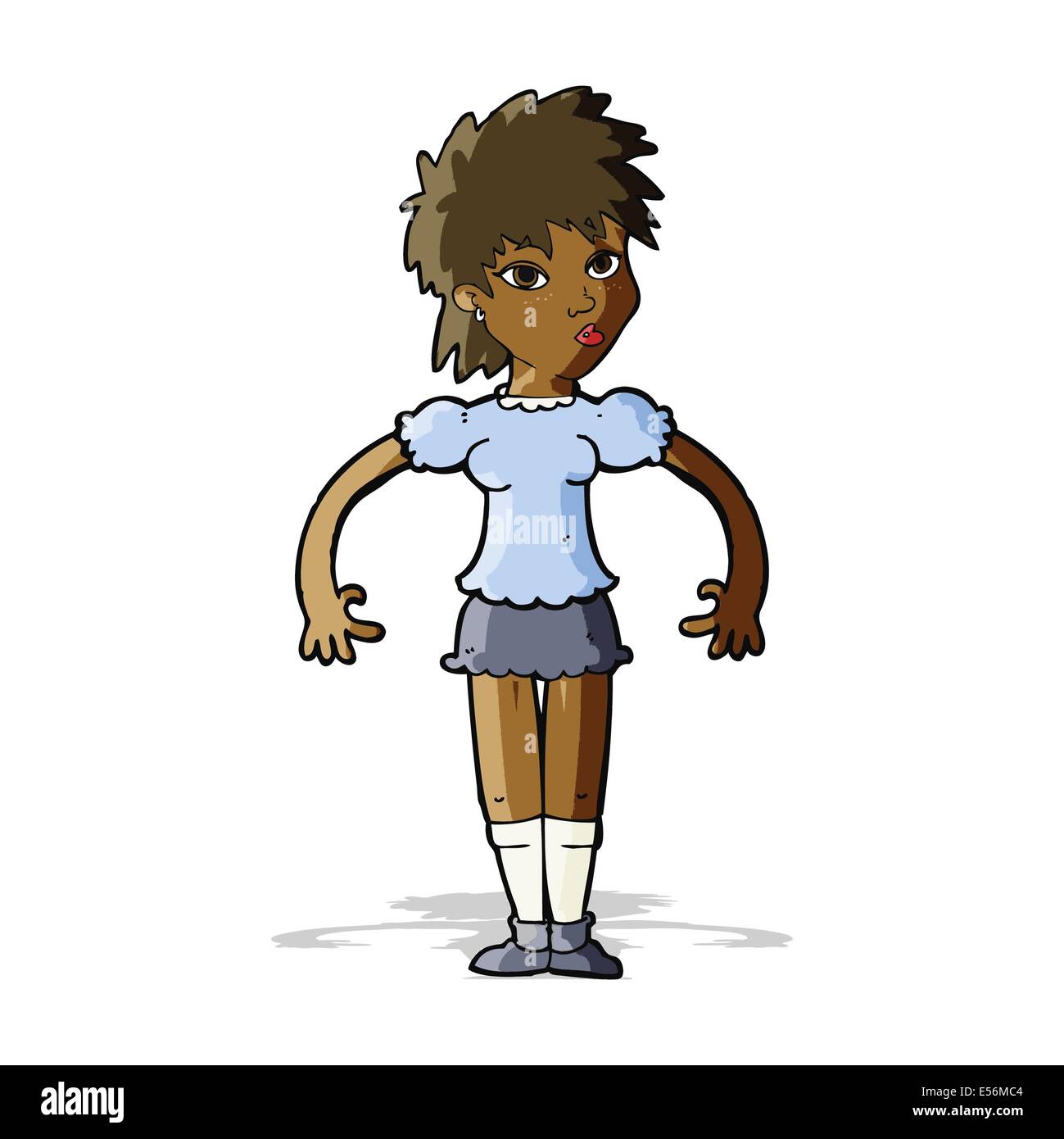 cartoon curious woman Stock Vector Image & Art - Alamy