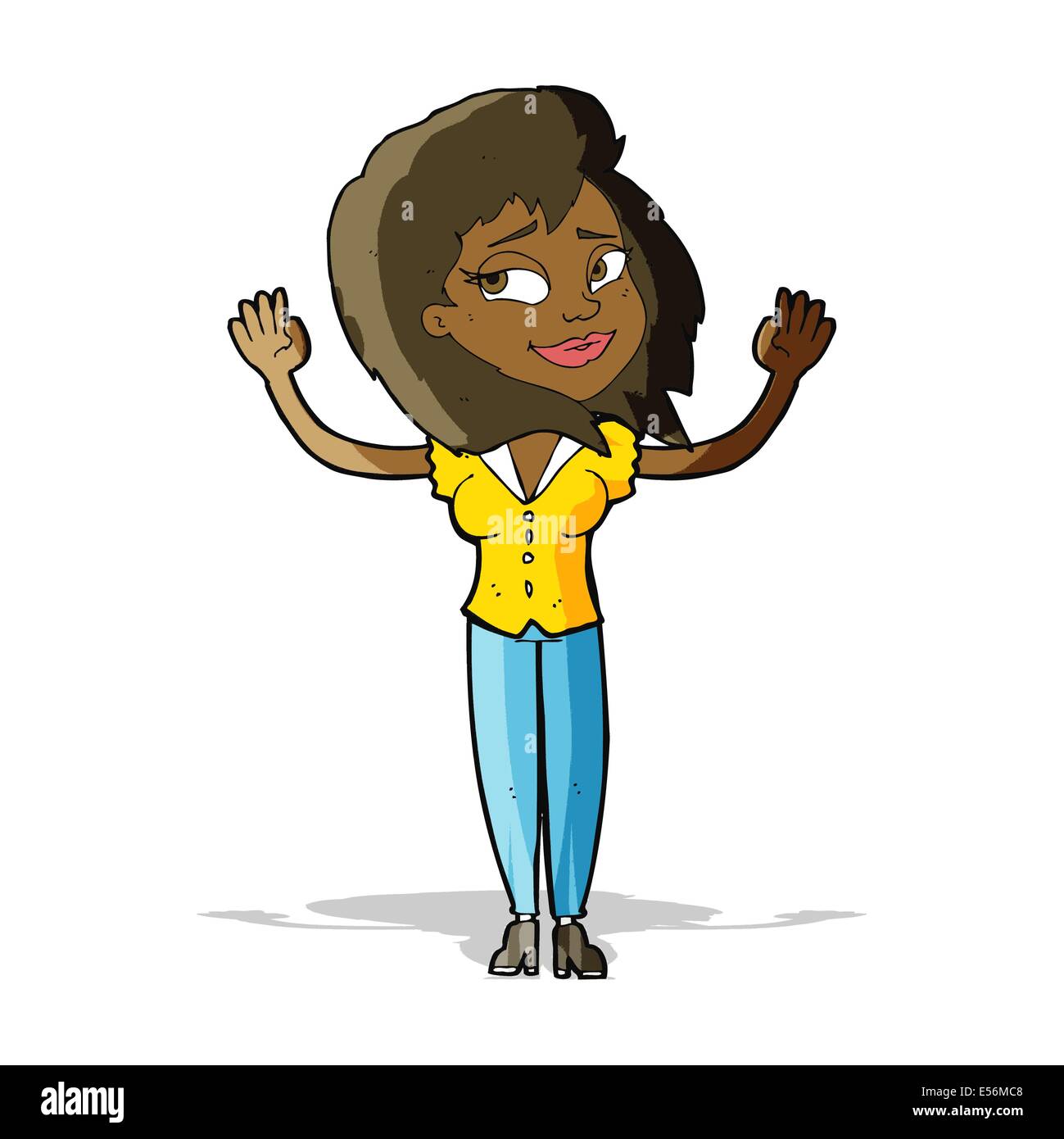 Women With Hands Up Surrender