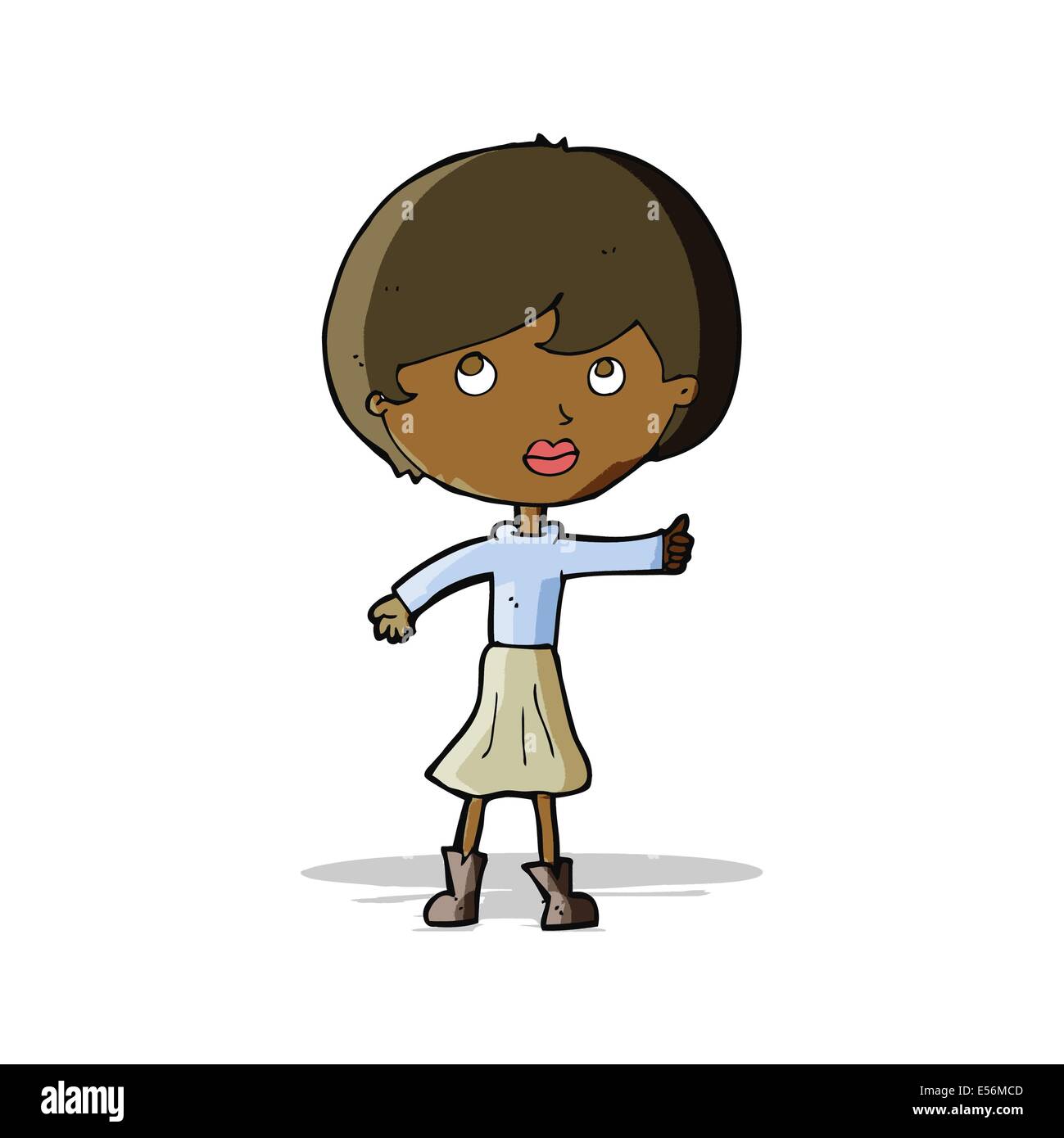 cartoon woman asking question Stock Vector Image & Art - Alamy