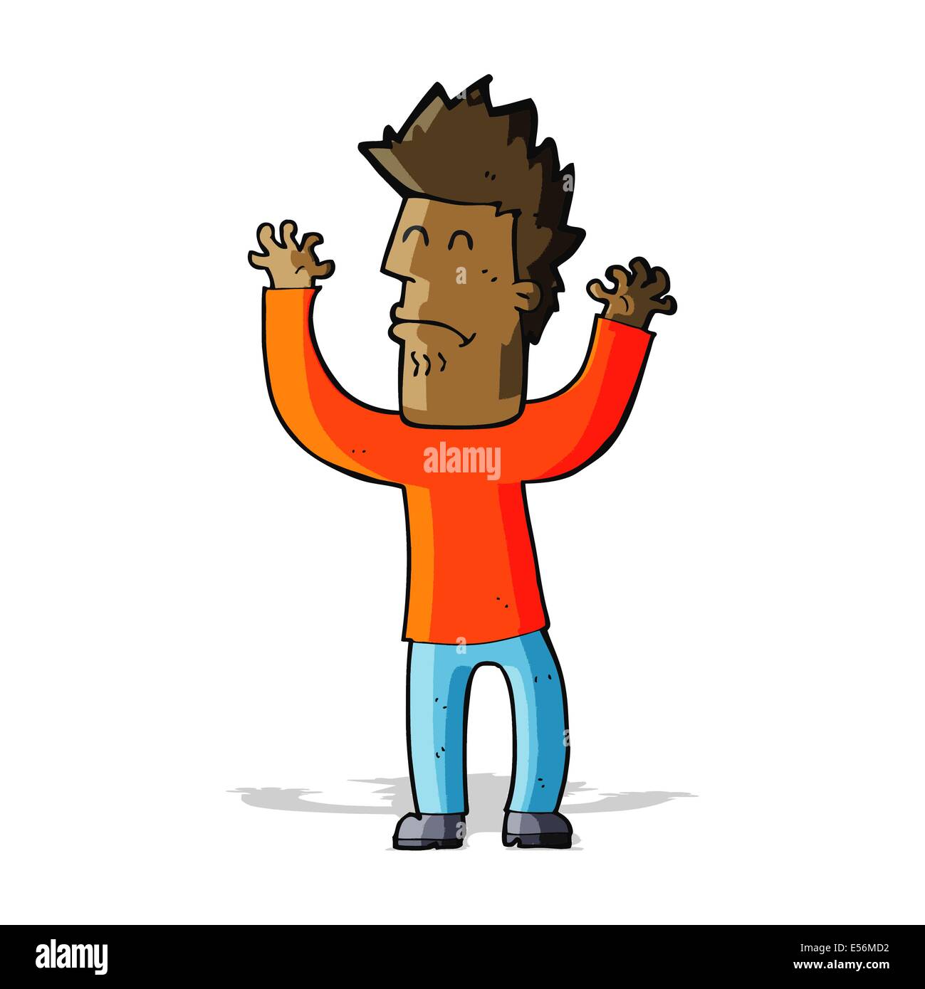 cartoon stressed man Stock Vector Image & Art - Alamy